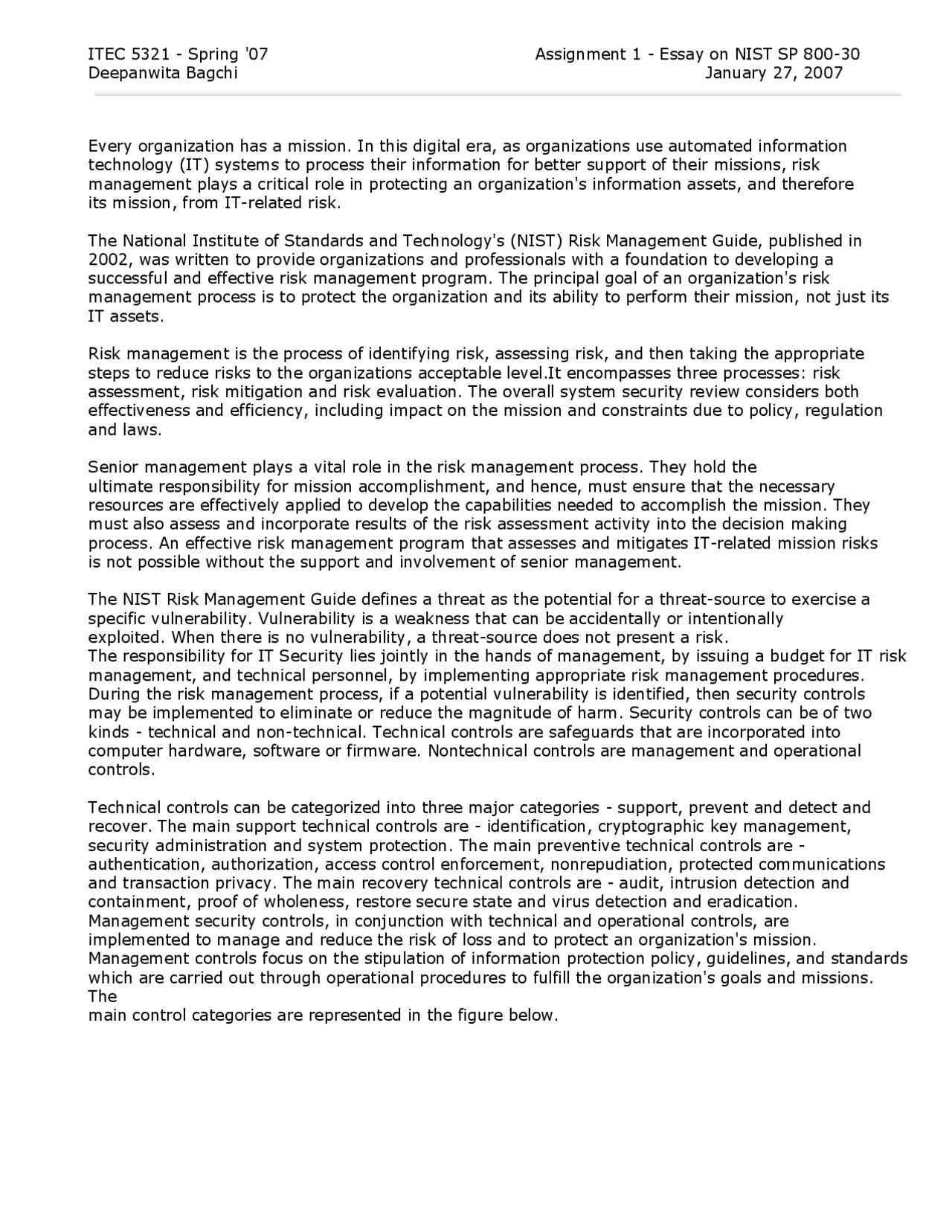 Assignment 1 Introduction To Information System Security Itec 5321 Docsity