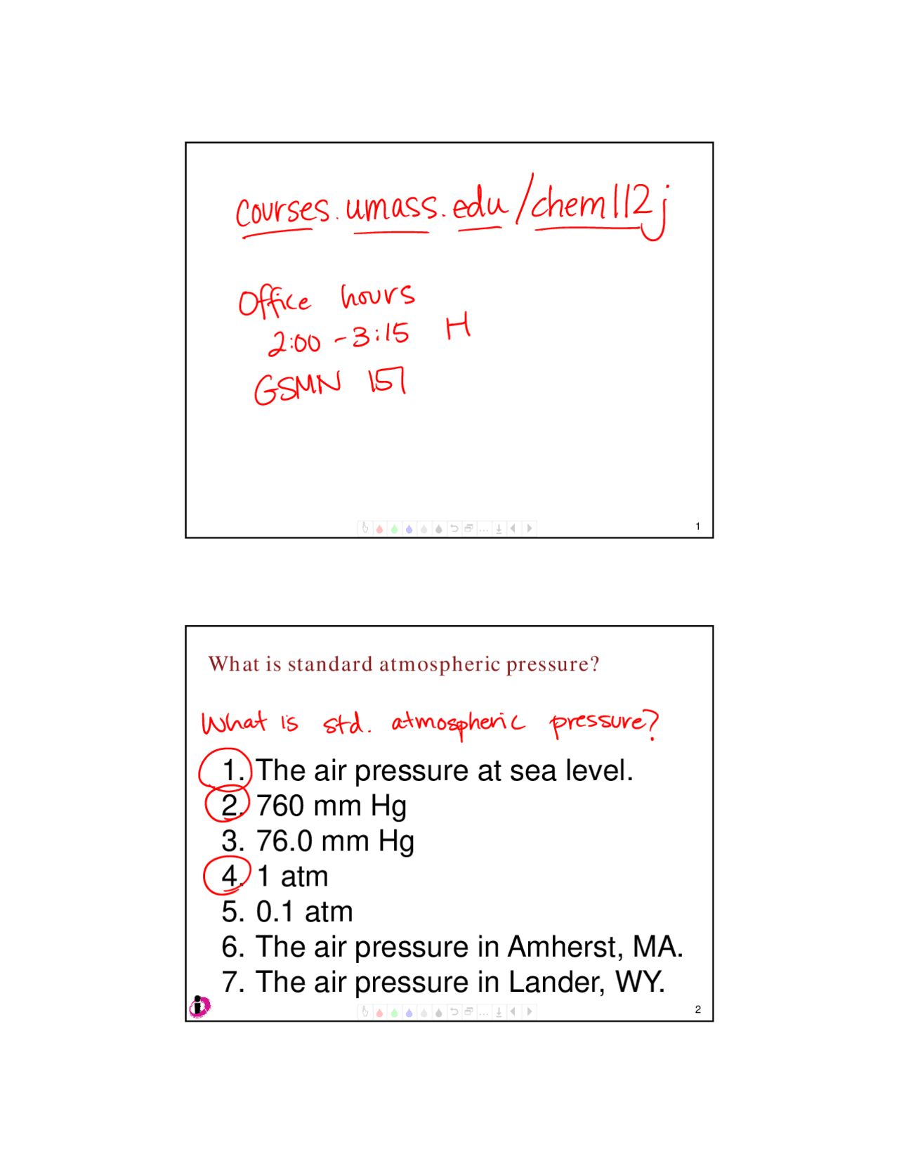 Standard Atmospheric Pressure Phase Diagrams Lecture Slides Chem