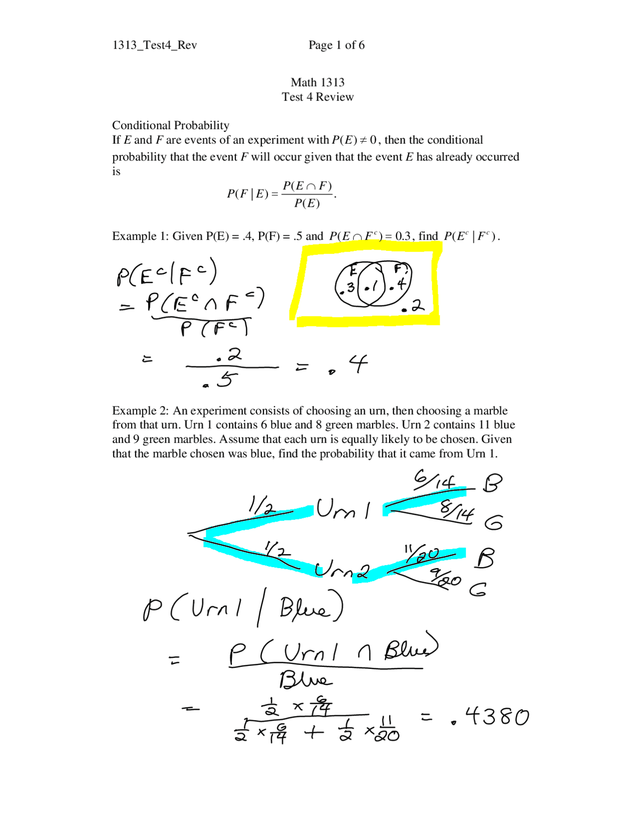 Conditional Probability, Expected Value, Variance, Standard Deviation ...