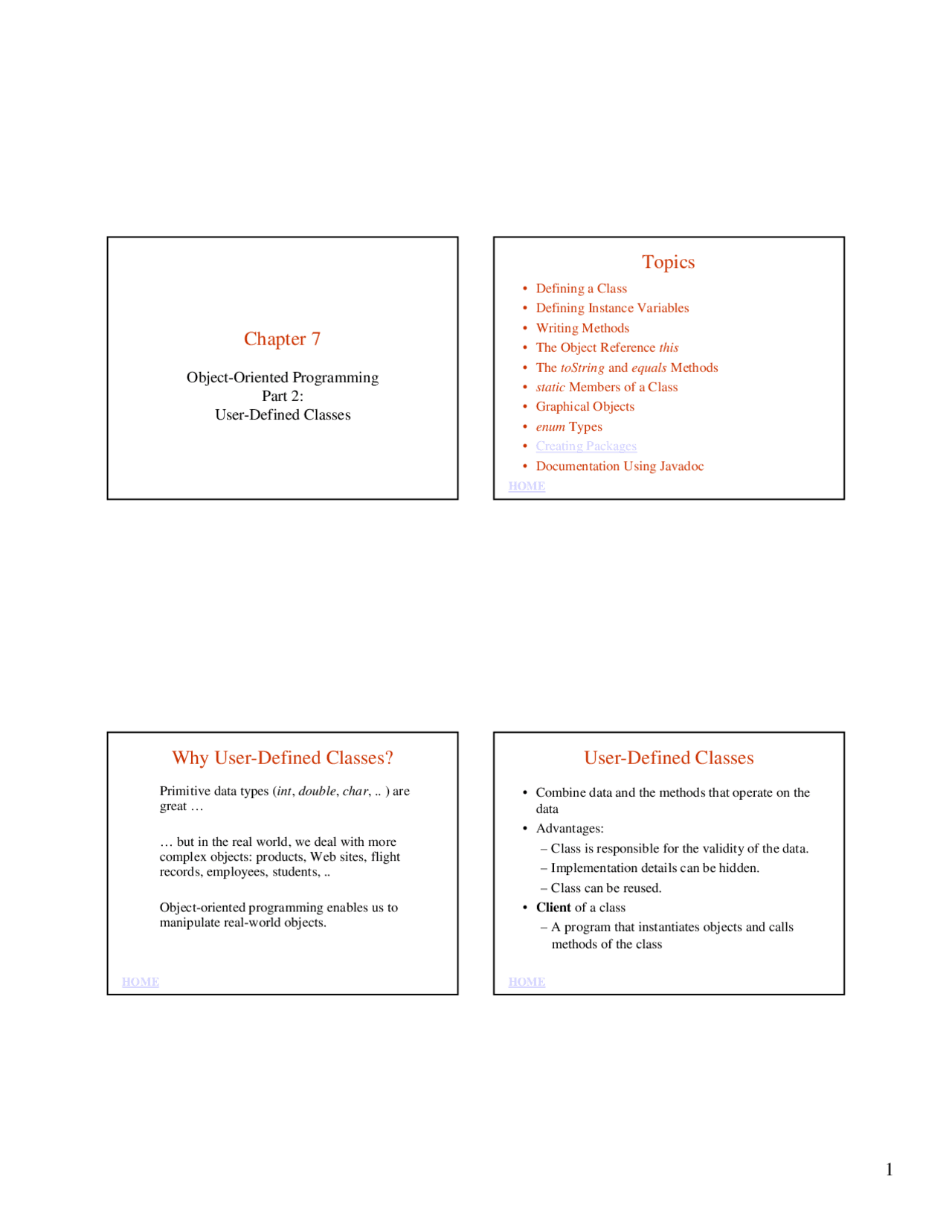 Lecture Slides On Object Oriented Programming Introduction To Computer Science Cs 201 Docsity 3862