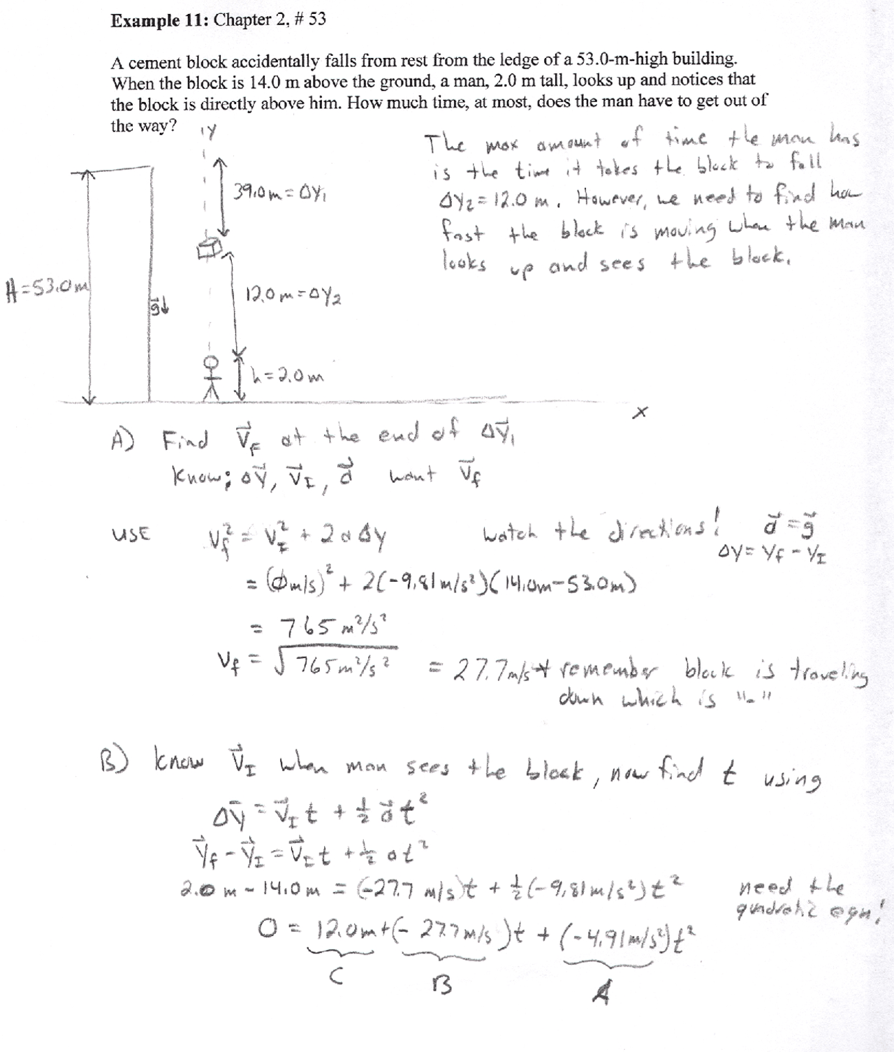 Essential Physics Solution For Example 11 Phys 200 Docsity
