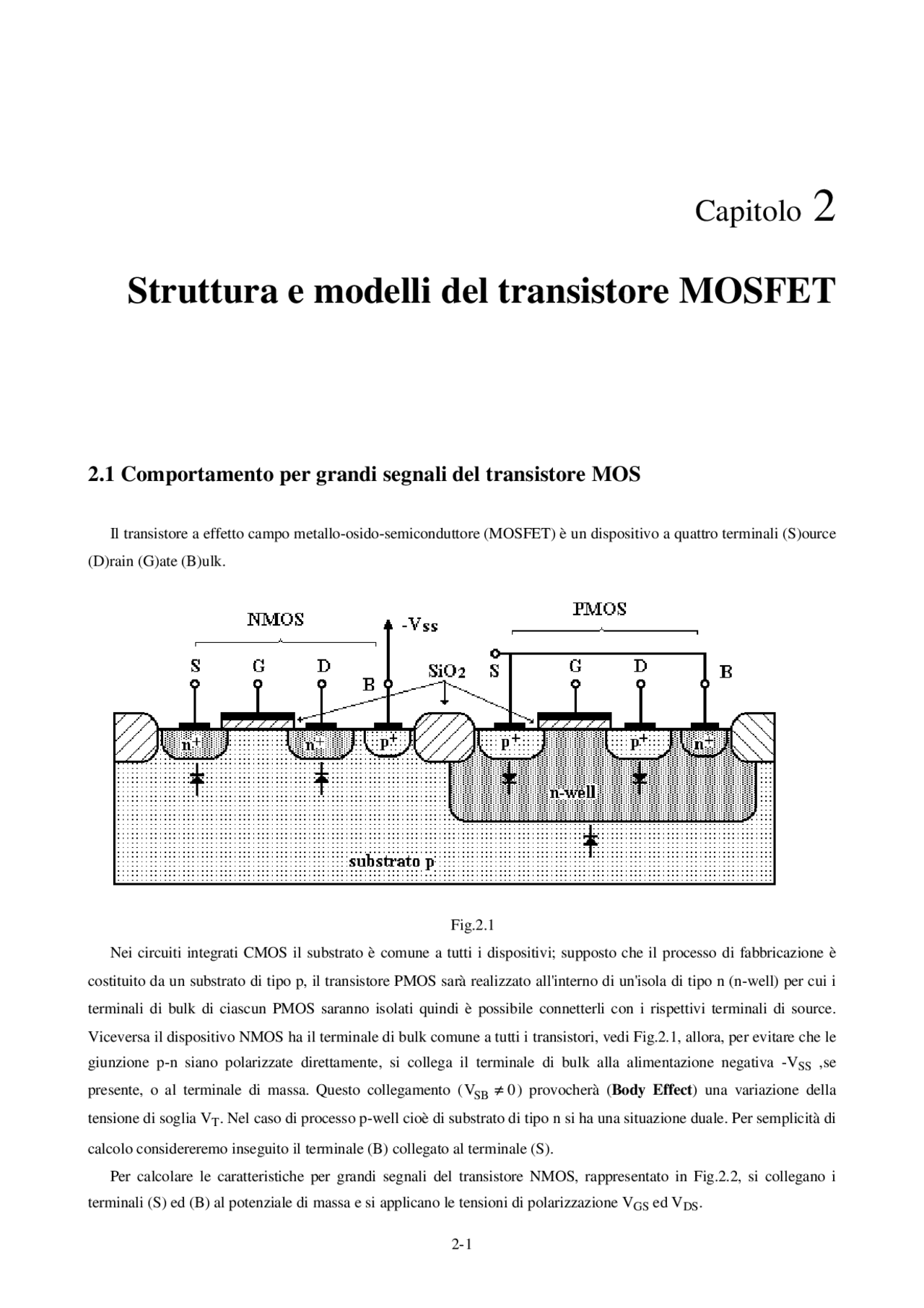Appunti Di Elettronica Analogica 2 Transistore Mosfet Docsity