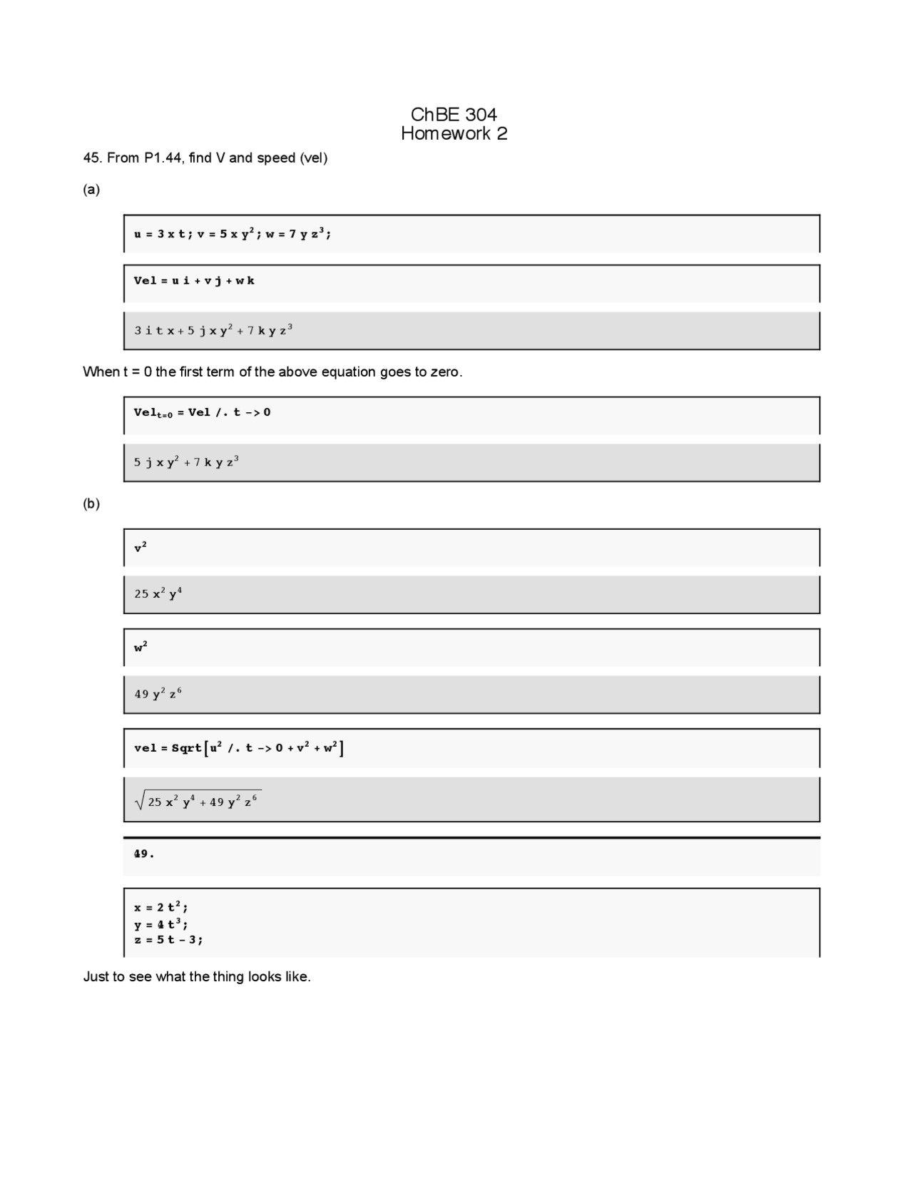 Homework 2 For Fluid Flow Operations Che 304 Docsity