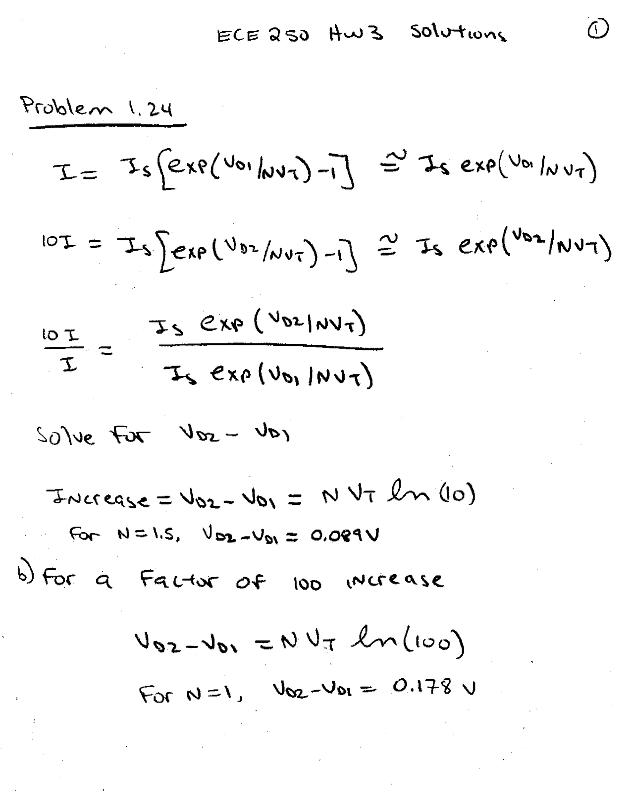 Resolution Homework 3 On Electronic Device Modeling Ece 250 Docsity