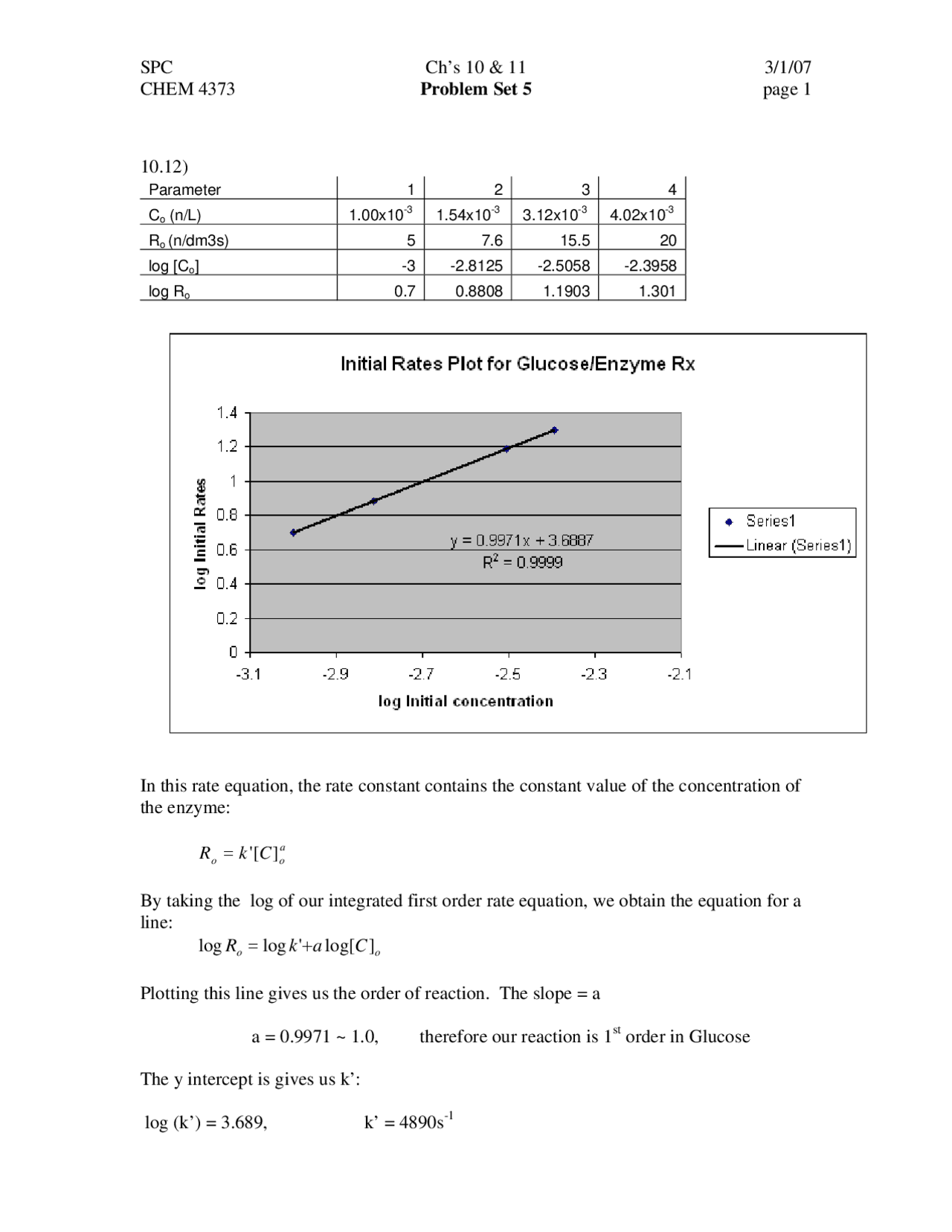 Problem Set 5 Survey Of Physical Chemistry Chem 4373 Docsity