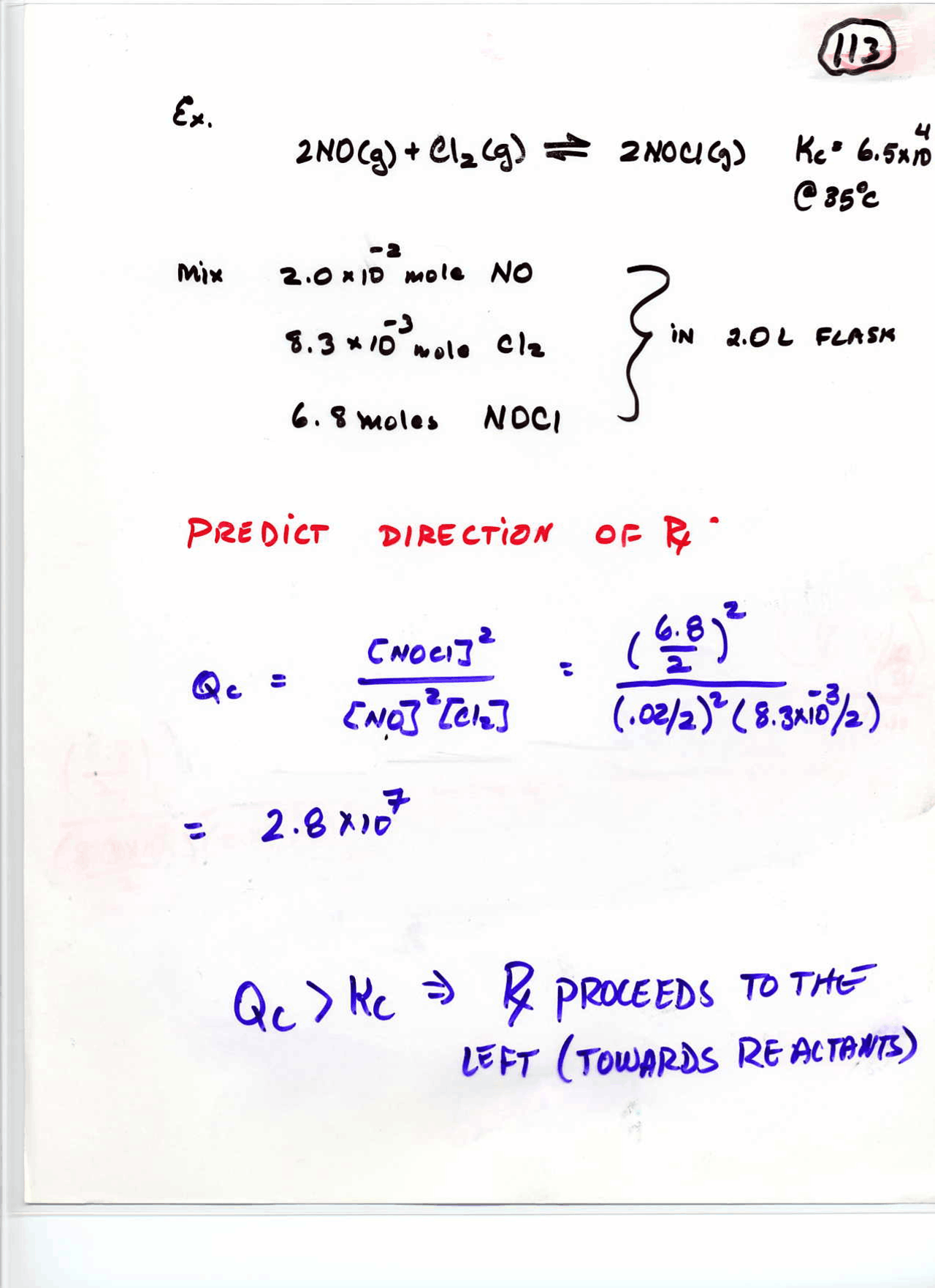 Equilibrium in Fundamentals of Chemistry - Handwritten Notes | CHEM ...
