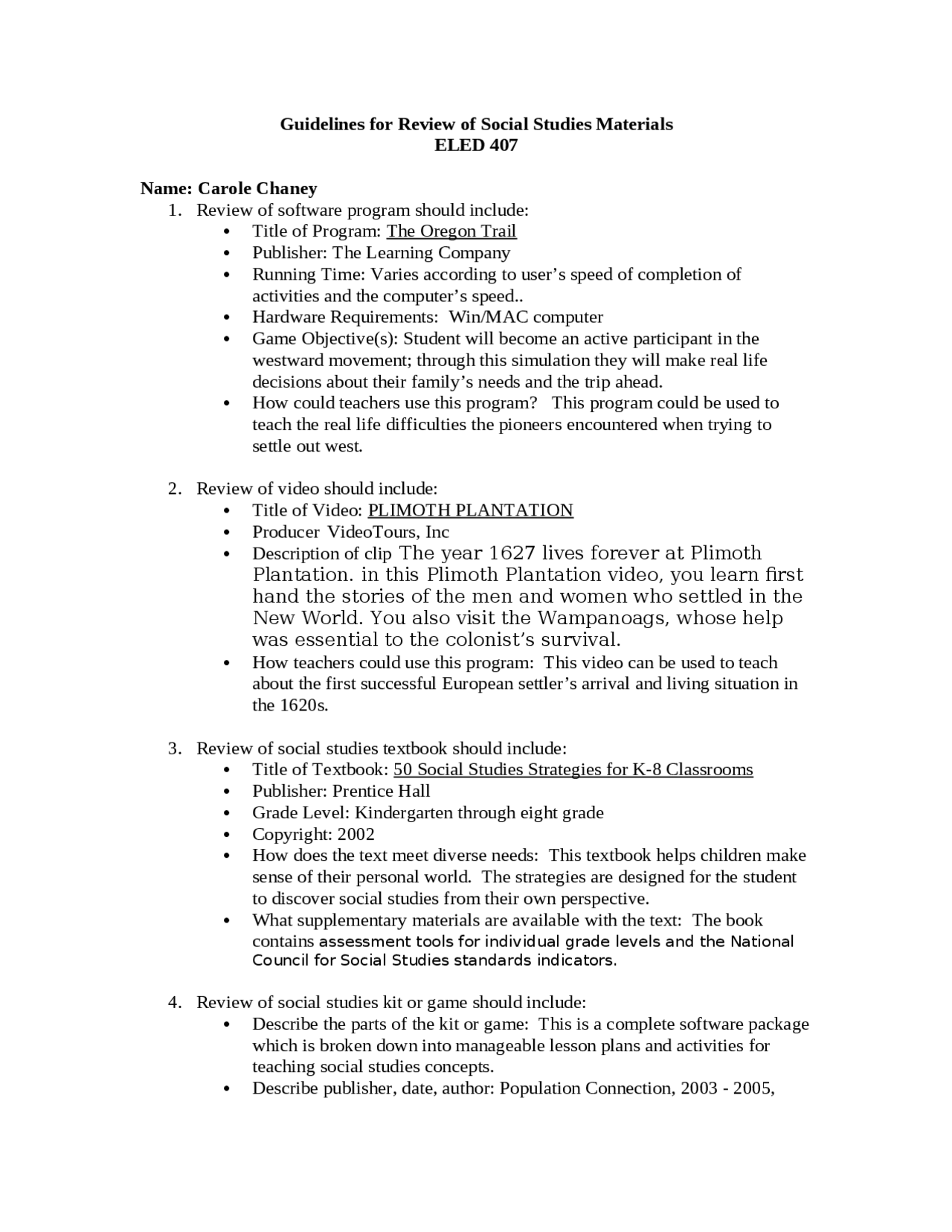 Review Guidelines for Social Studies Materials: Textbooks, Software ...