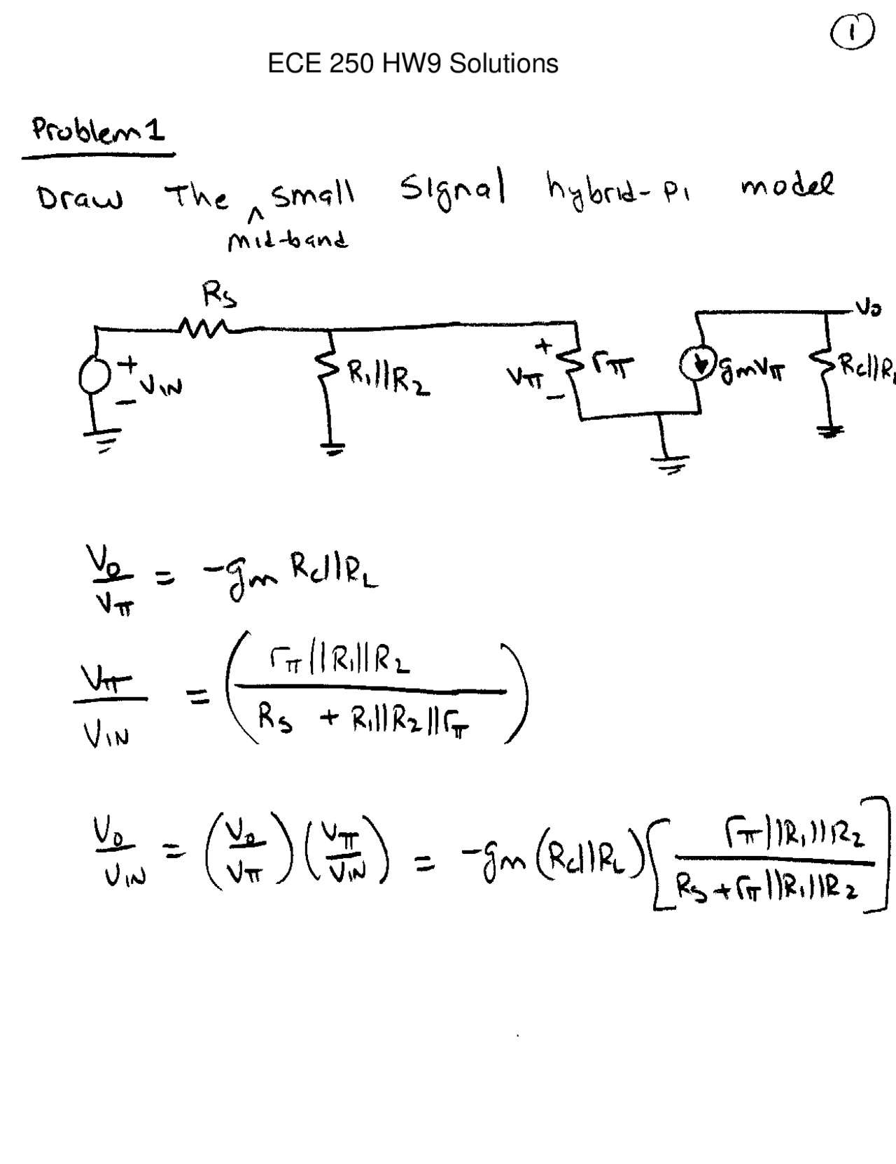 4 Solved Problems On Electronic Device Modeling Assignment 9 Ece 250 Docsity