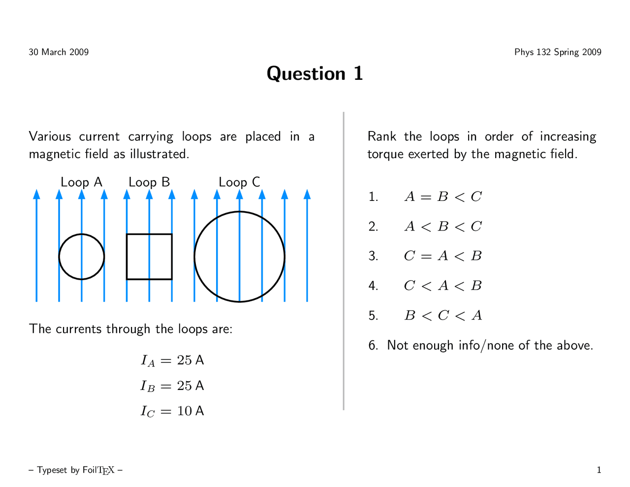 Homework Problems Electromagnetism And Optics Phys 132 Docsity