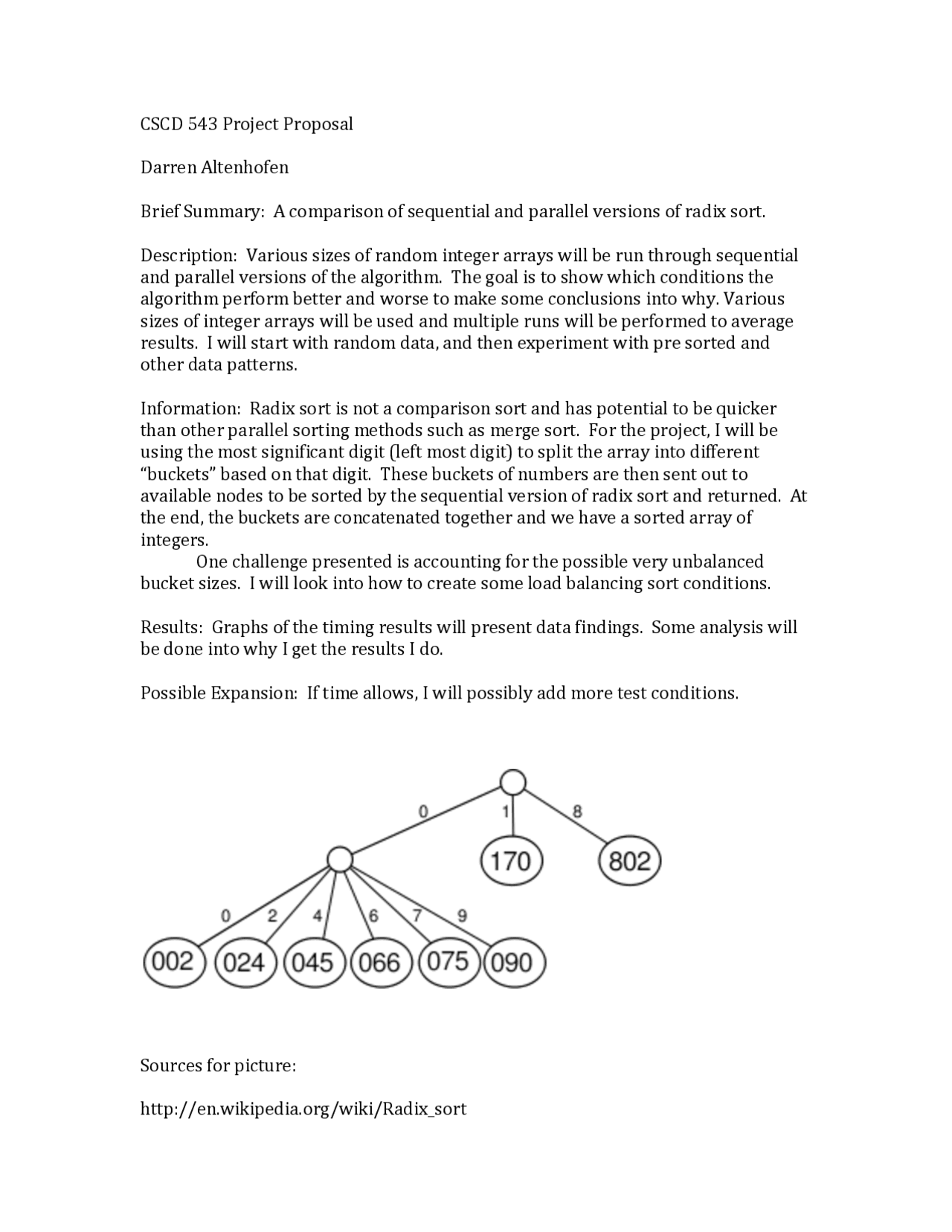 A Comparison Of Sequential And Parallel Versions Of Radix Sort Cscd 543 Docsity
