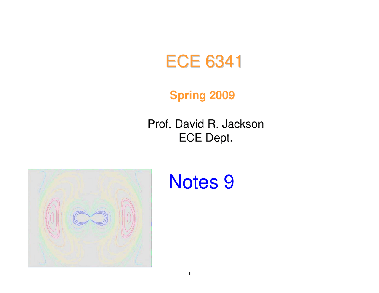 Notes On Circular Waveguide Advanced Electromagnetic Waves Ece 6341