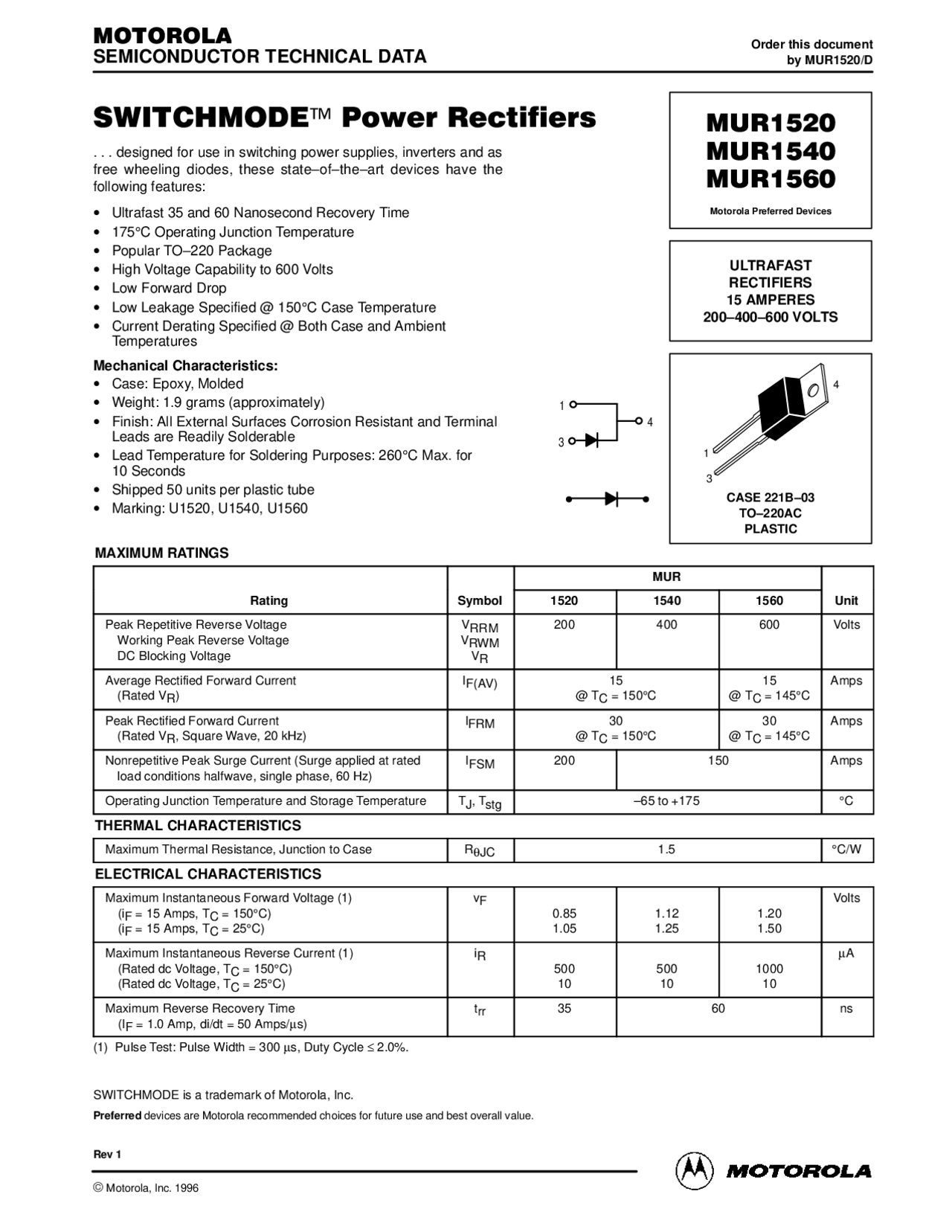Motorola Semiconductor Technical Data Ece 472 Docsity