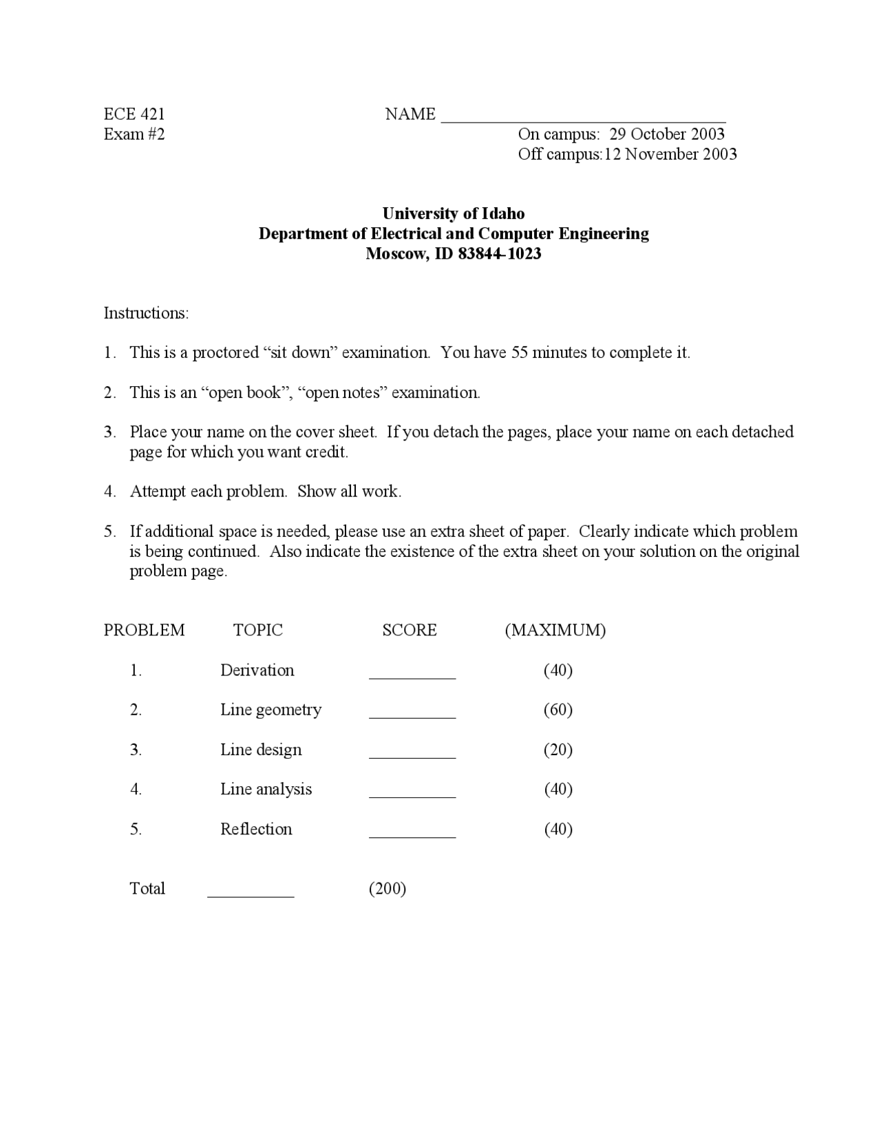 Exam 2 Questions for Resolution - Introduction to Power Systems | ECE 421 - Docsity