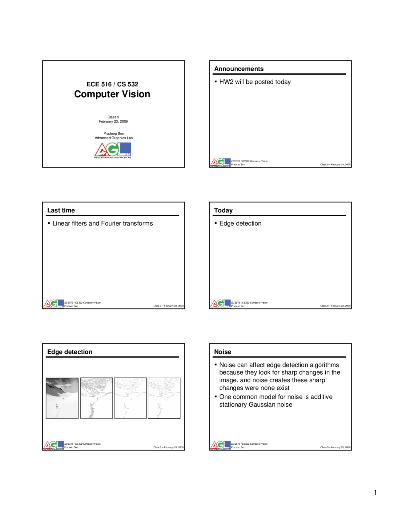 Lecture Slides On Edge Detection Ece 516 Docsity