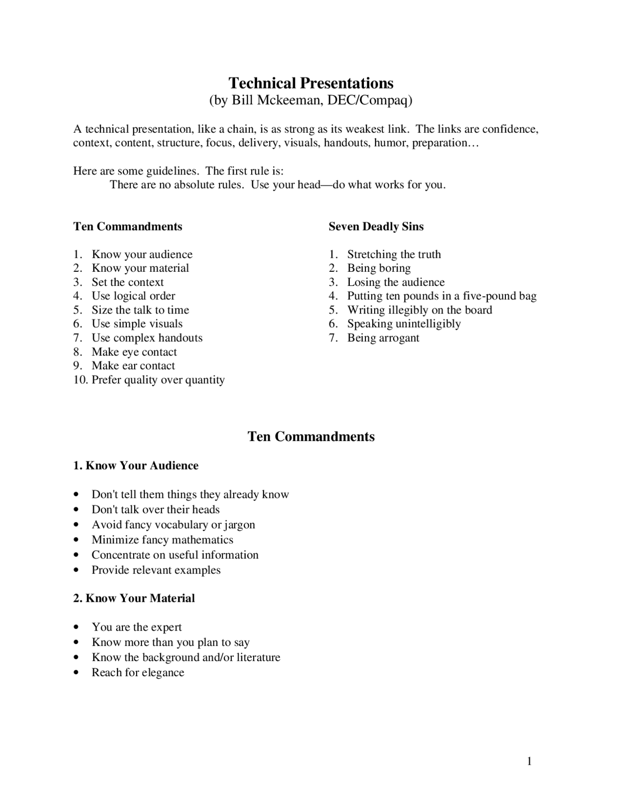 Effective Technical Presentations: Guidelines and Pitfalls | Study ...