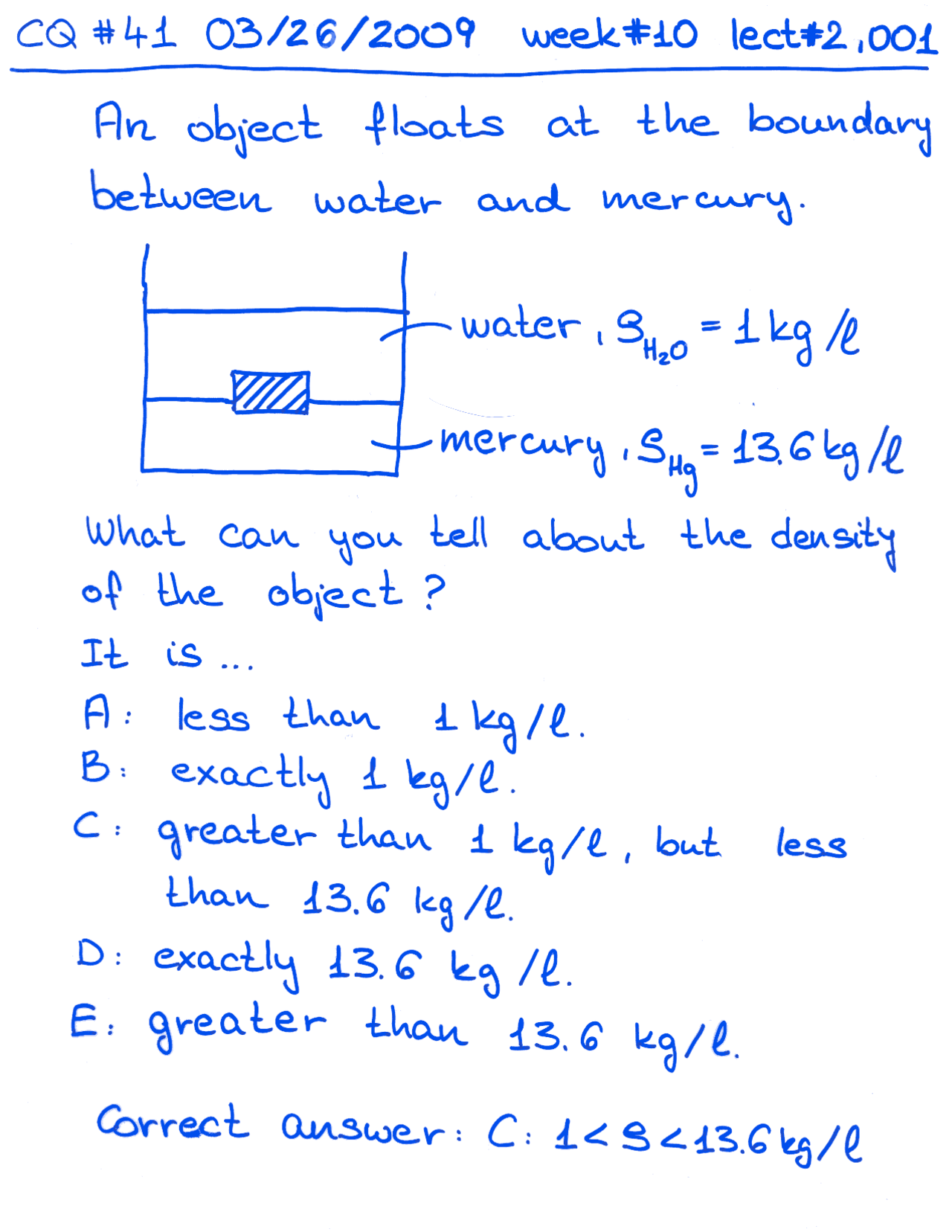 Mercury Density