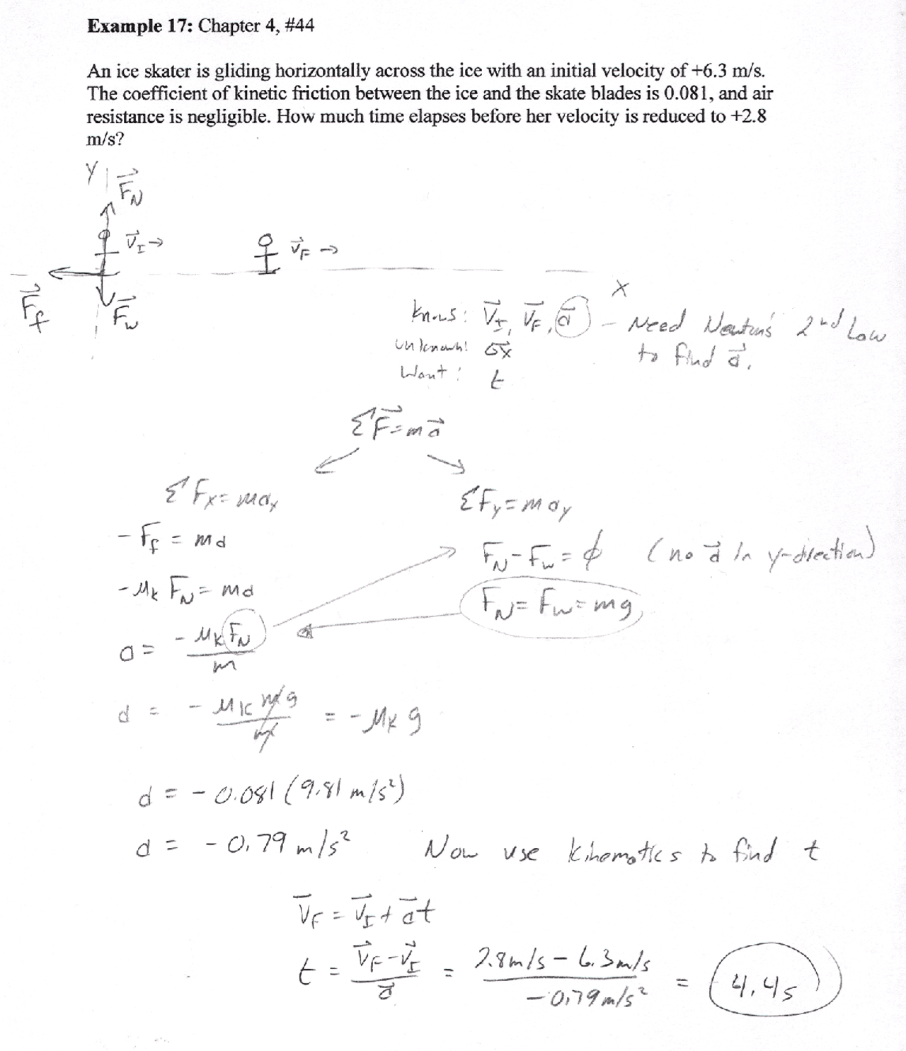 Essential Physics Example 17 With Solution Key Phys 200 Docsity