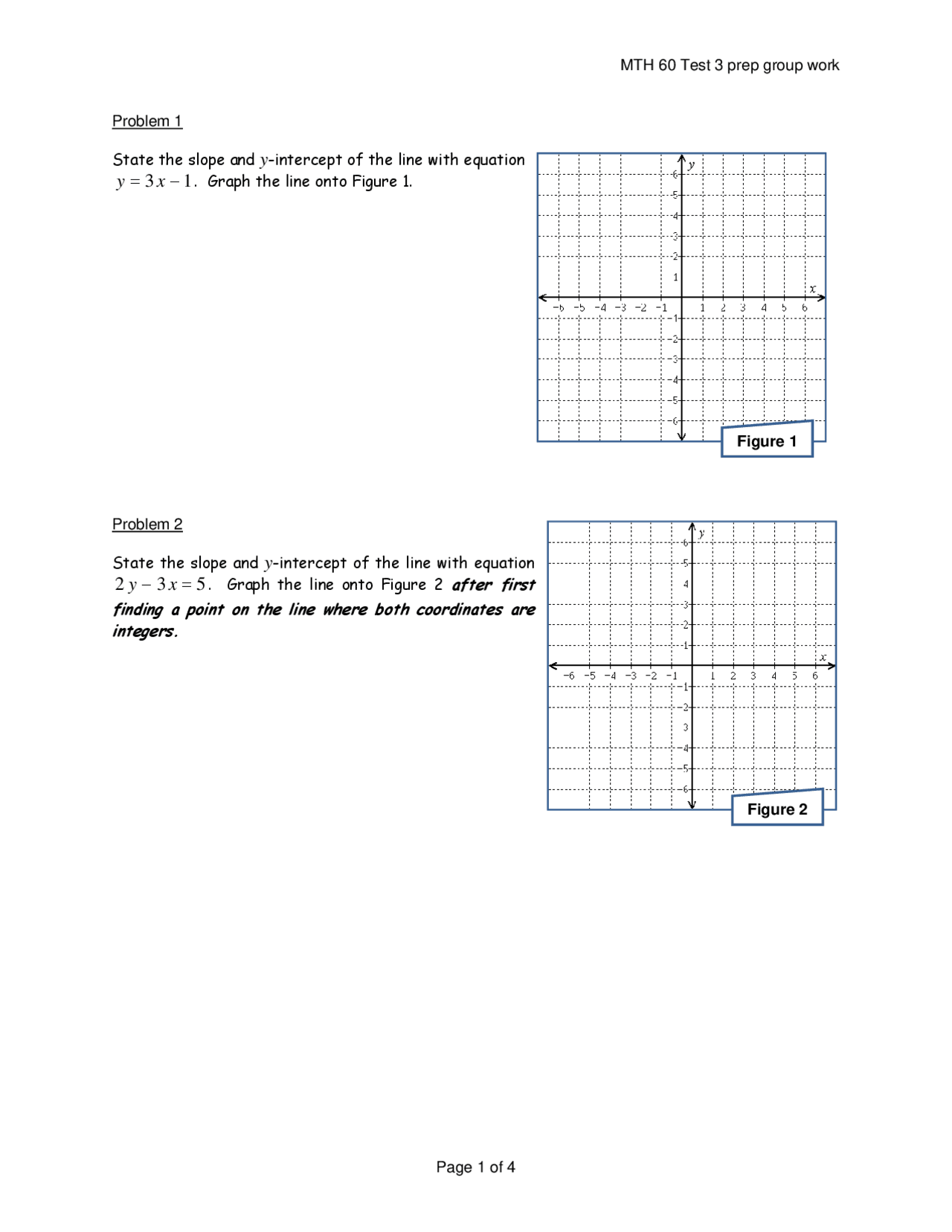 Practice Test 3 Introductory Algebra Mth 60 Docsity