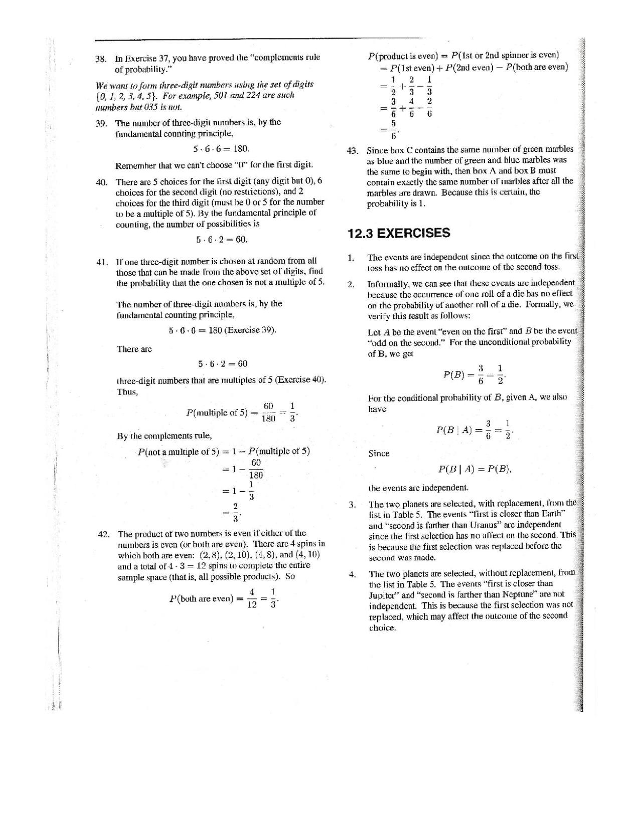 Exercise 12 Solutions Introduction To Mathematical Thought Math 124
