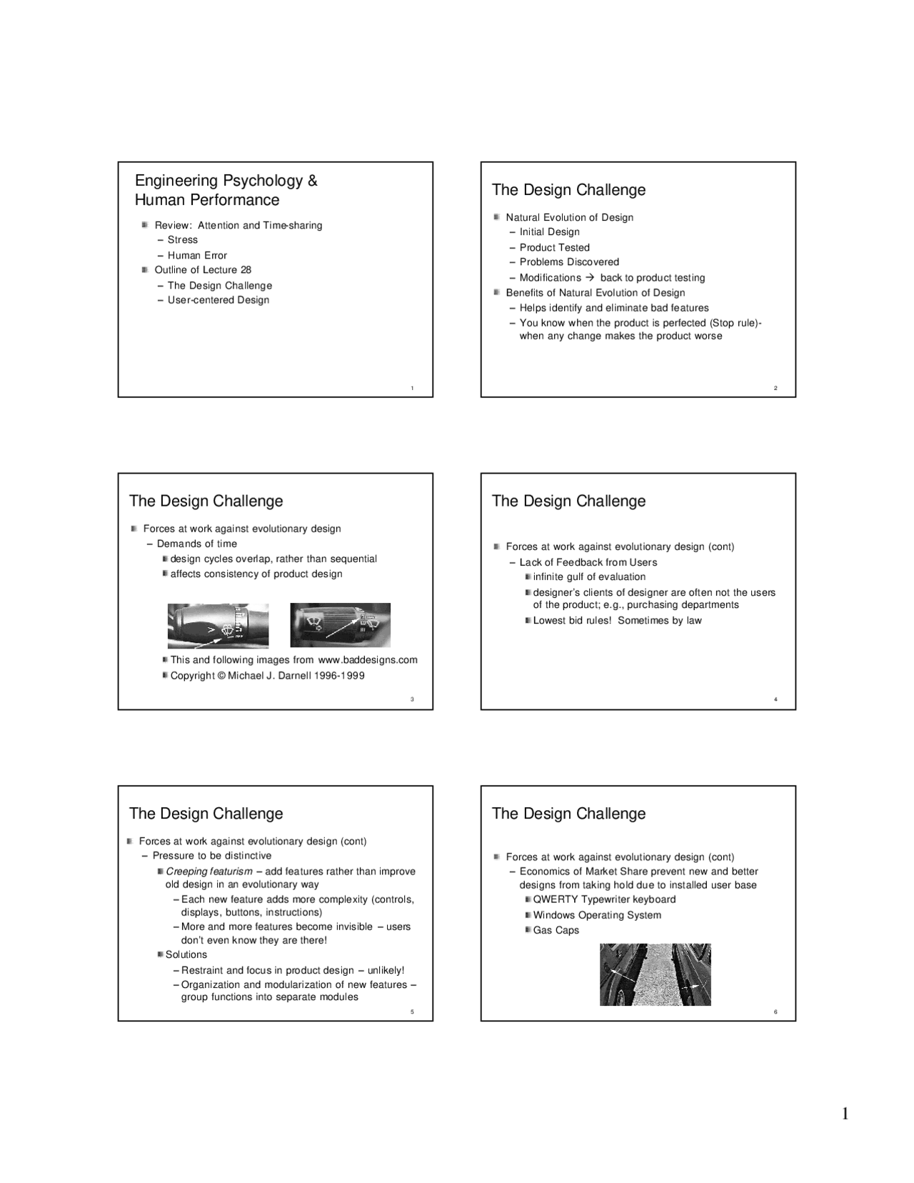 The Design Challenge User Centered Design Lecture Slides Psyc 446
