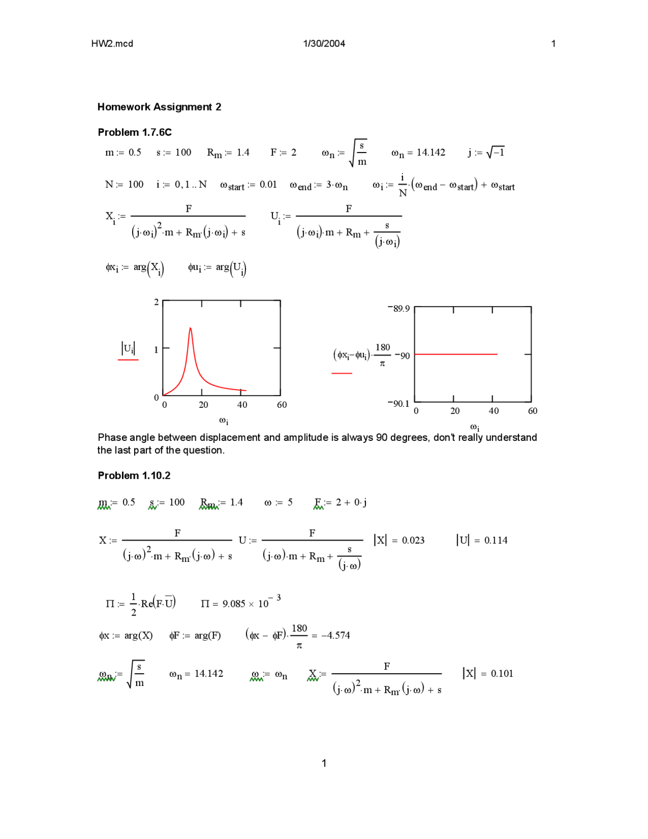 Homework 2 Problems With Solutions For Engineering Acoustics Me 413