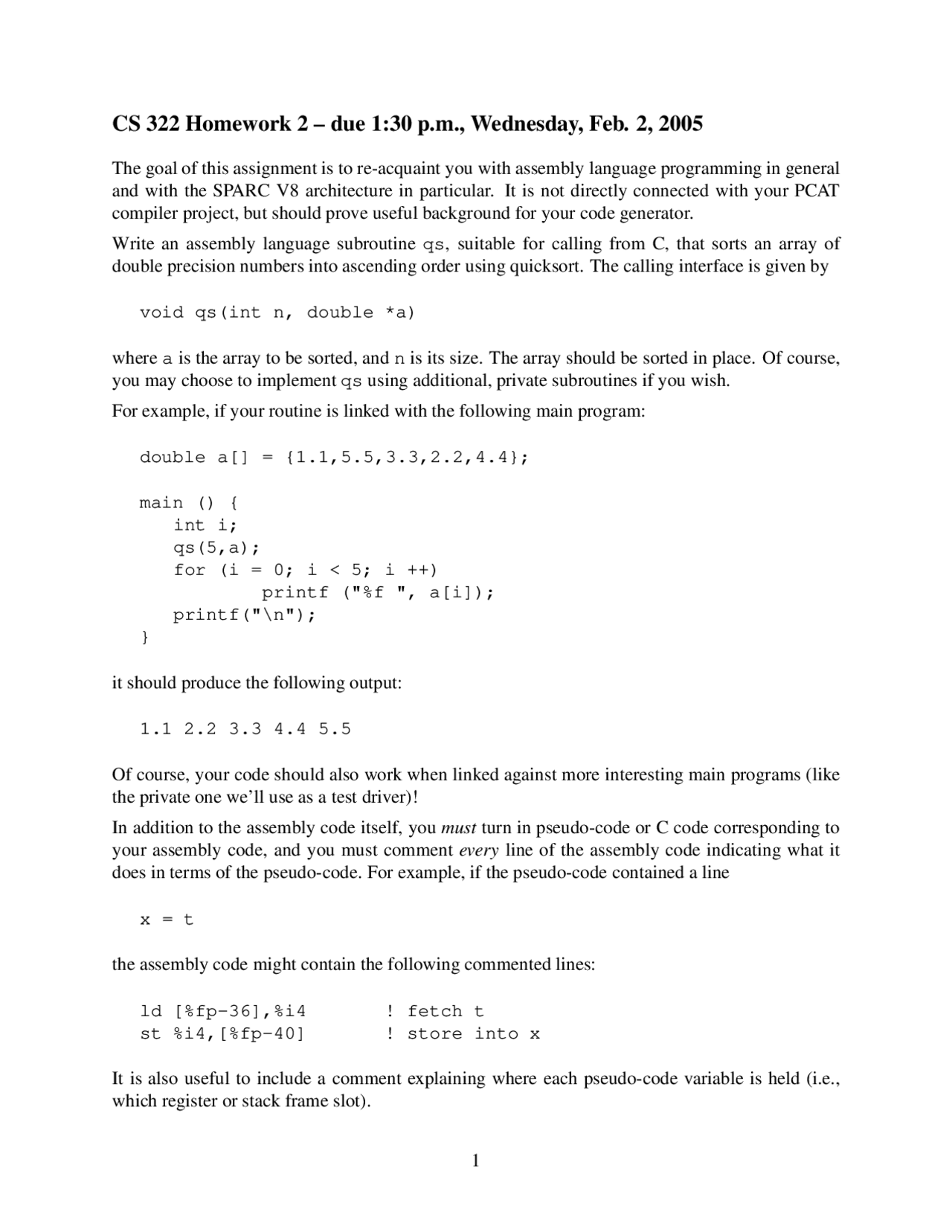 Homework 2 Practice Problems On Language Compiler Design Cs 322