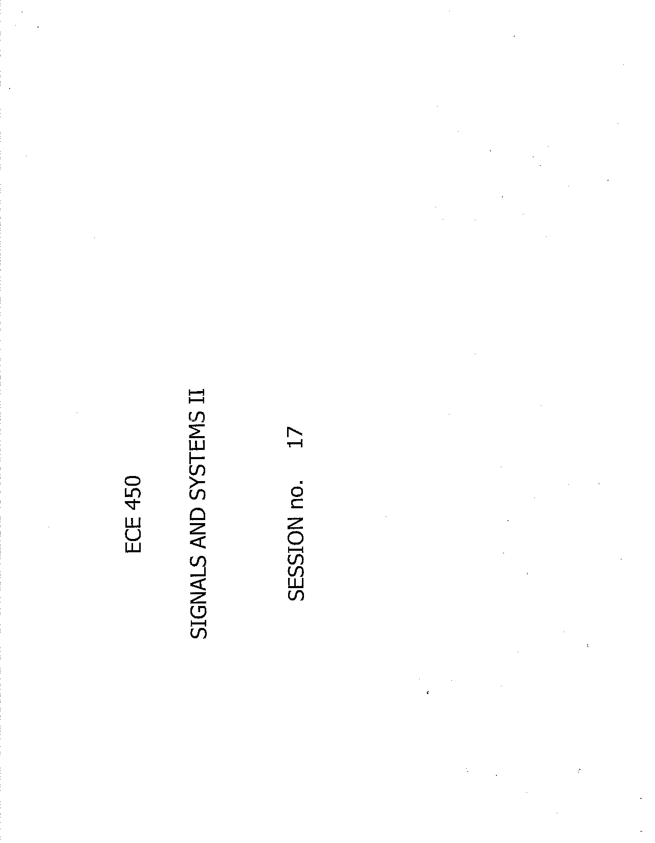 Exam 3 With Solution Signals And Systems Ii Ece 450 Docsity