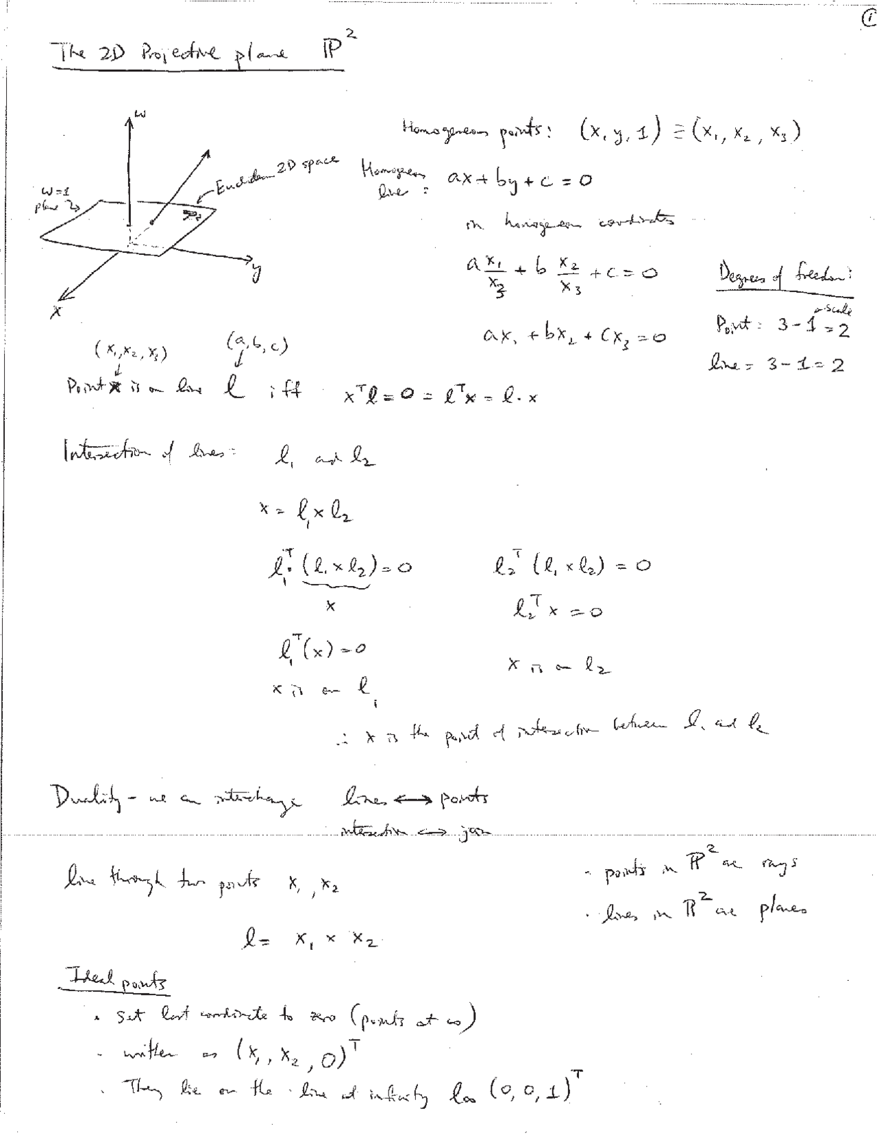 Projectile Transformations In The Computer Vision Ece 516 Docsity
