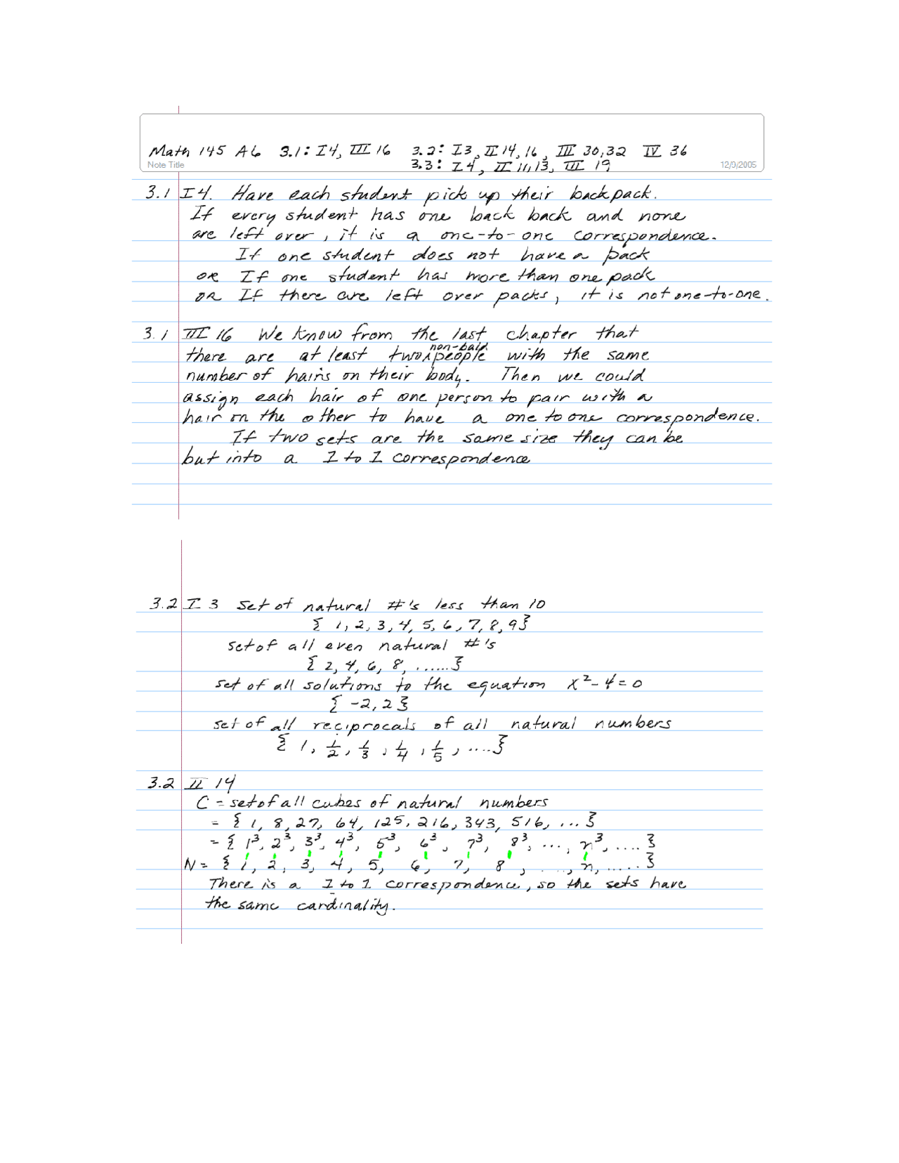 Solved Problems For Liberal Arts Mathematics Handwritten Math 145
