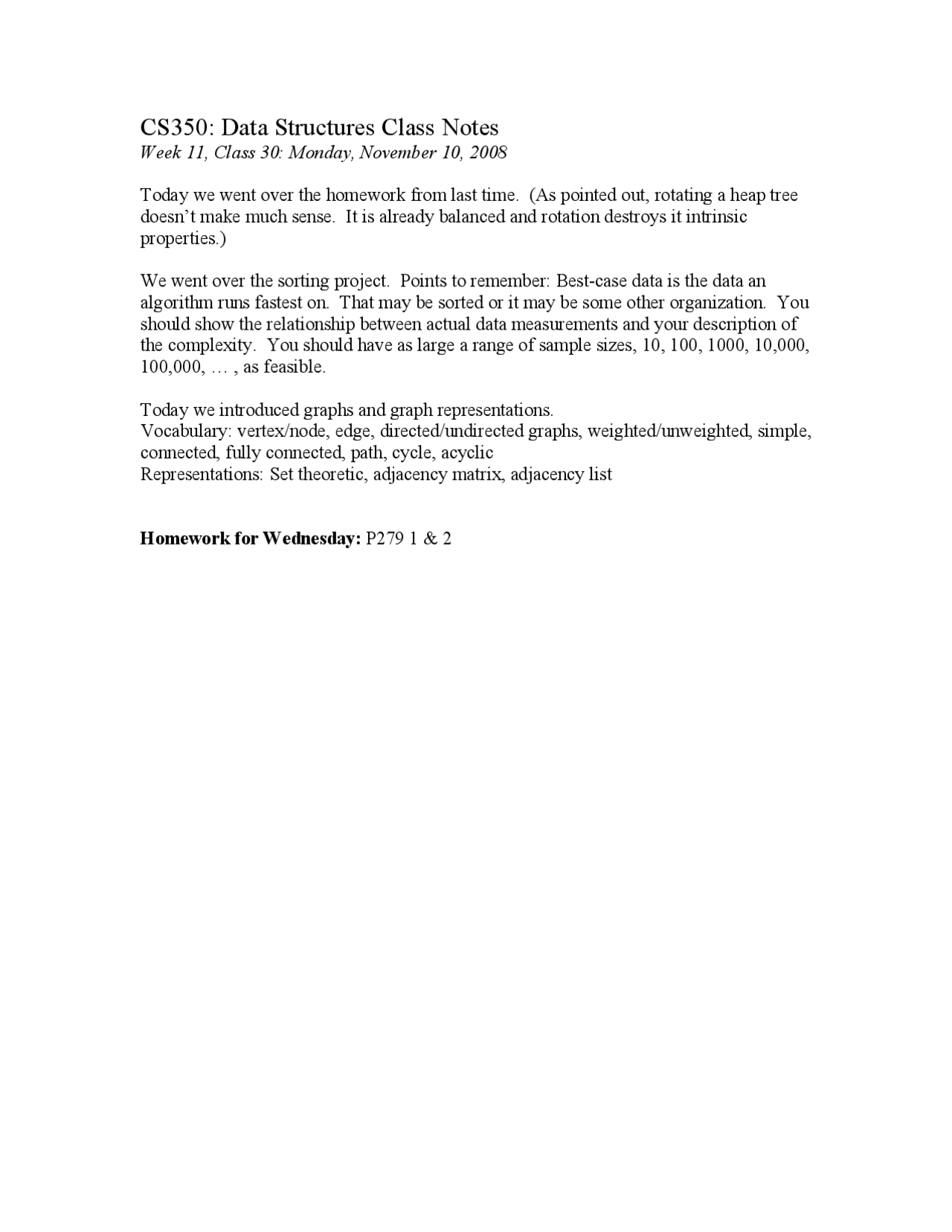 Practice Homework Data Structures Cosc 350 Docsity