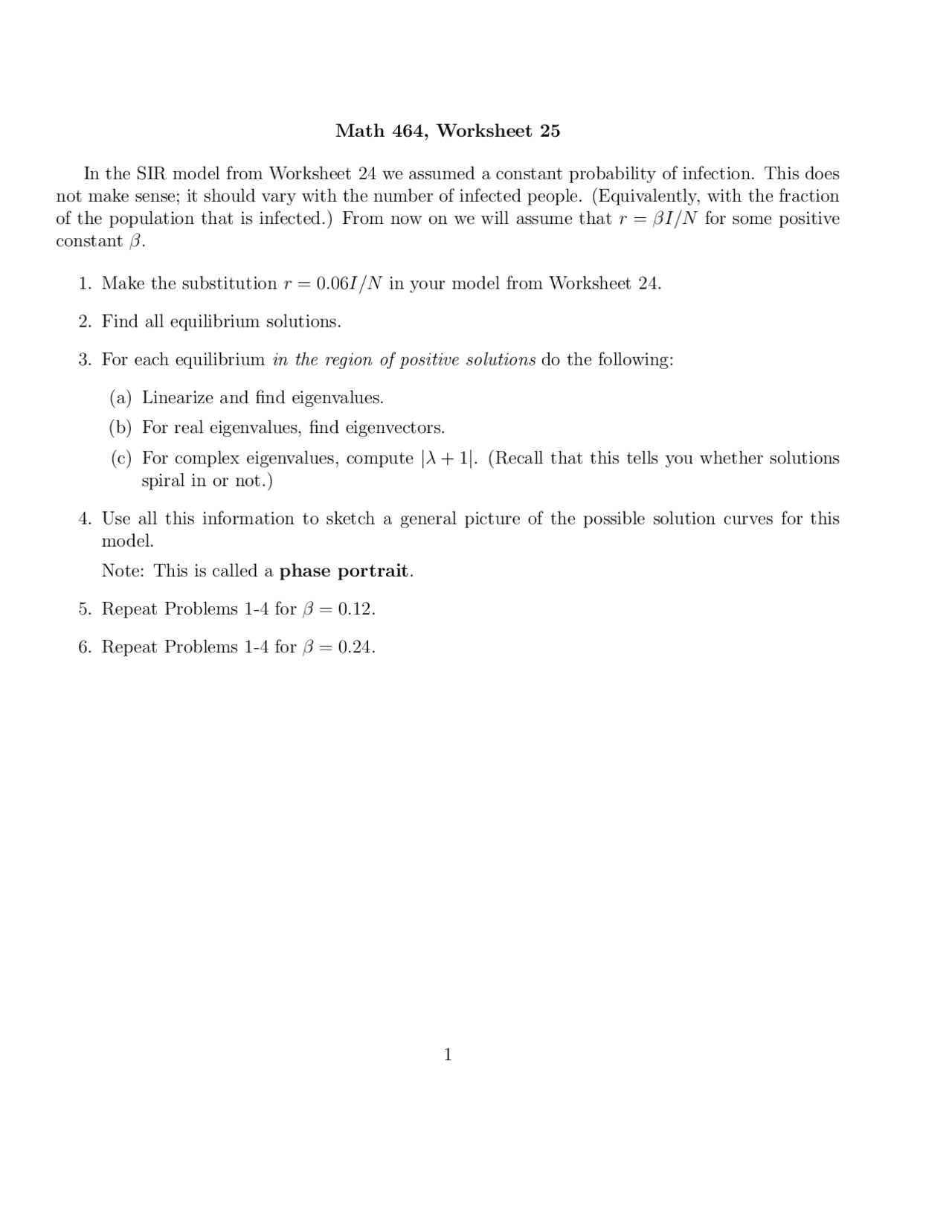 6 Practice Problems On Mathematical Modeling Worksheet 25 Math 464
