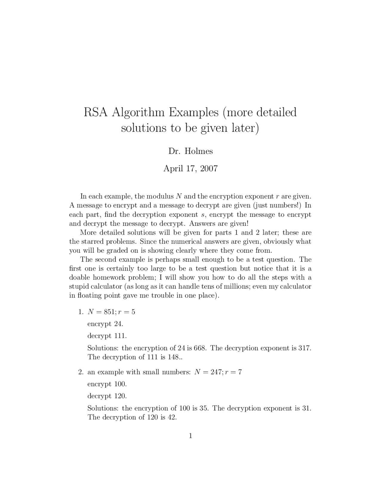5 Algorithm Problems Of Discrete And Foundational Mathematics I Math