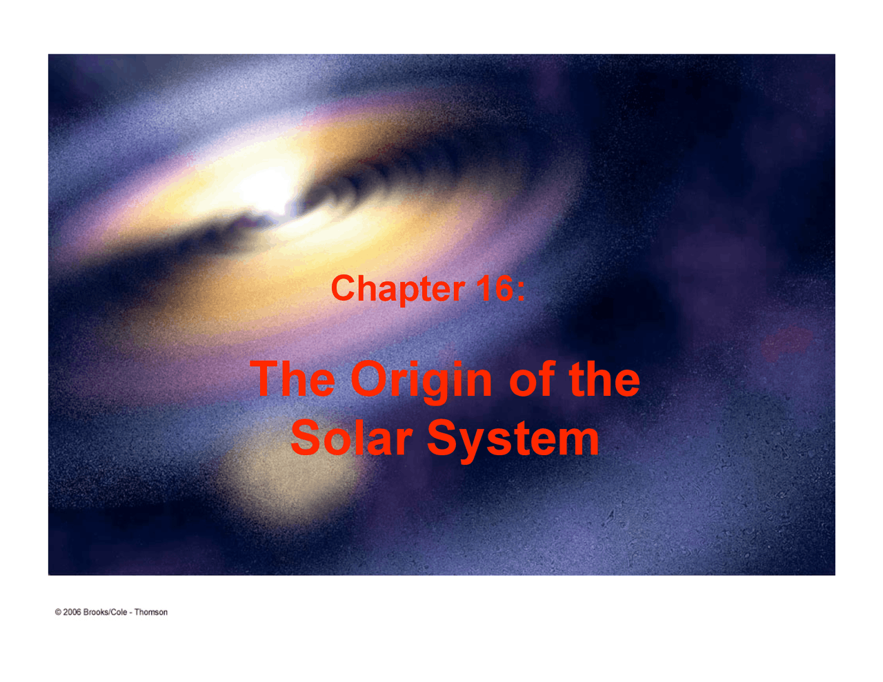 The Origin Of The Solar System Astr 1050 Docsity