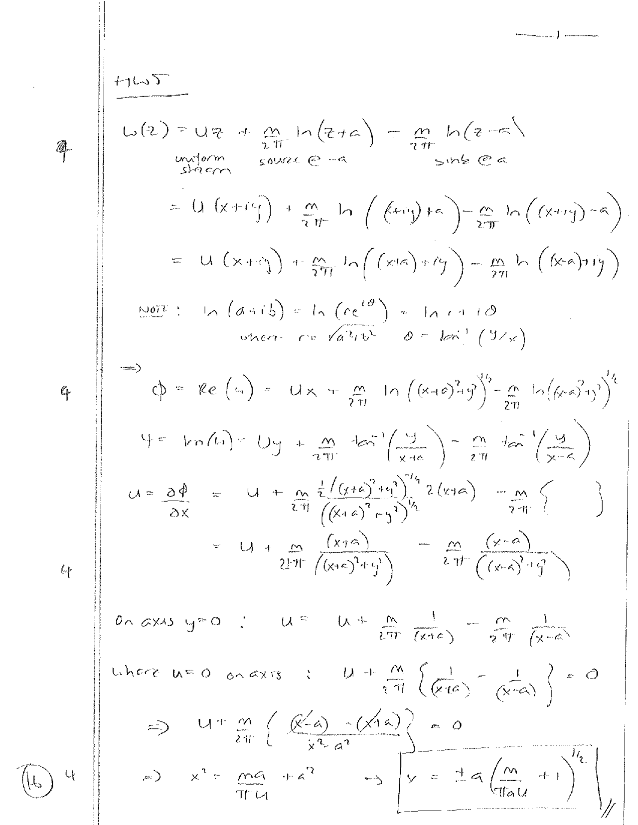 Introduction To Fluid Dynamics Homework 5 Solutions Ams 217 Docsity