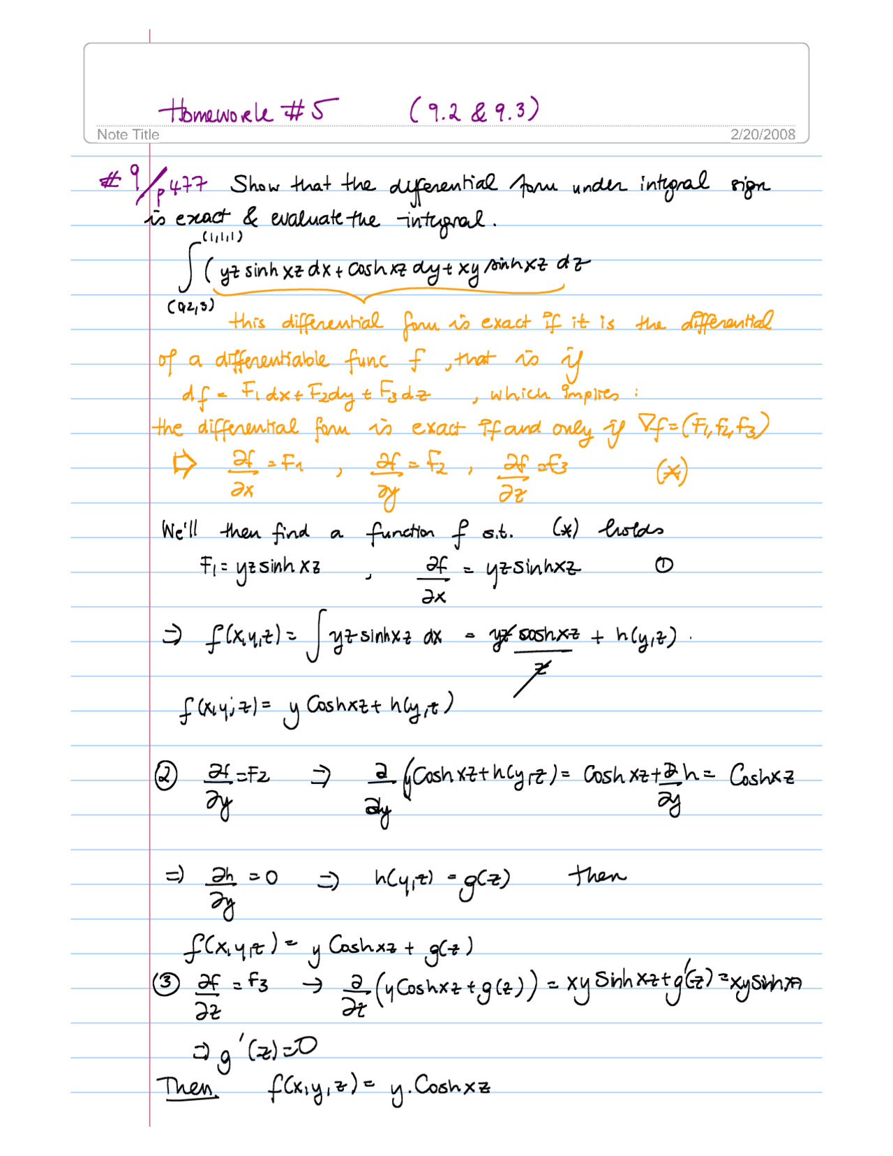 Homework 5 On Complex And Vector Analysis For Engineers Math 291 Docsity