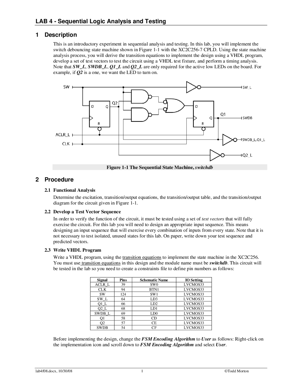 Sequential Logic Analysis And Testing Laboratory Experiment 6 Etec