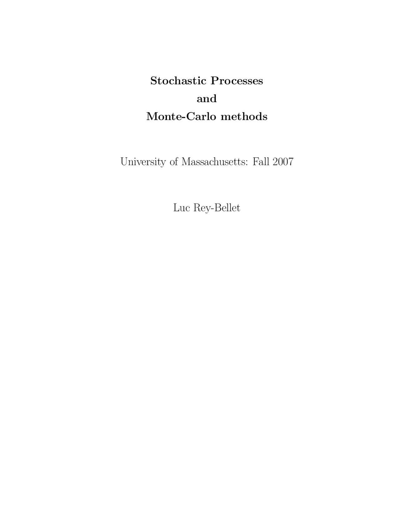 Random Variables Stochastic Processes And Applications Math 697