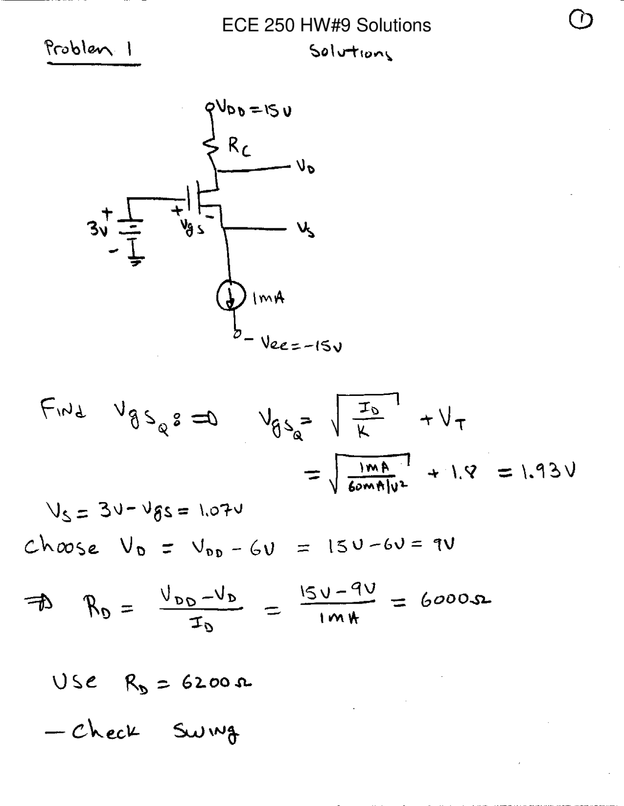 Resolution Of Homework 9 On Electronic Device Modeling Ece 250 Docsity