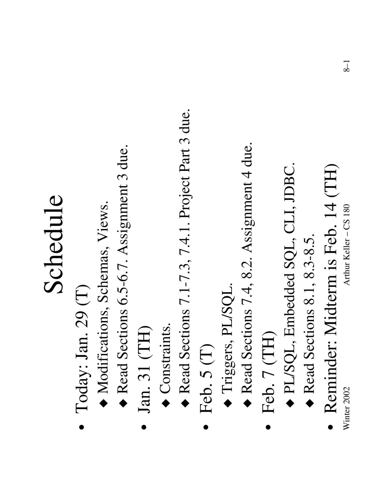 Defining A Database Schema Lecture Slides Cmps 180 Docsity