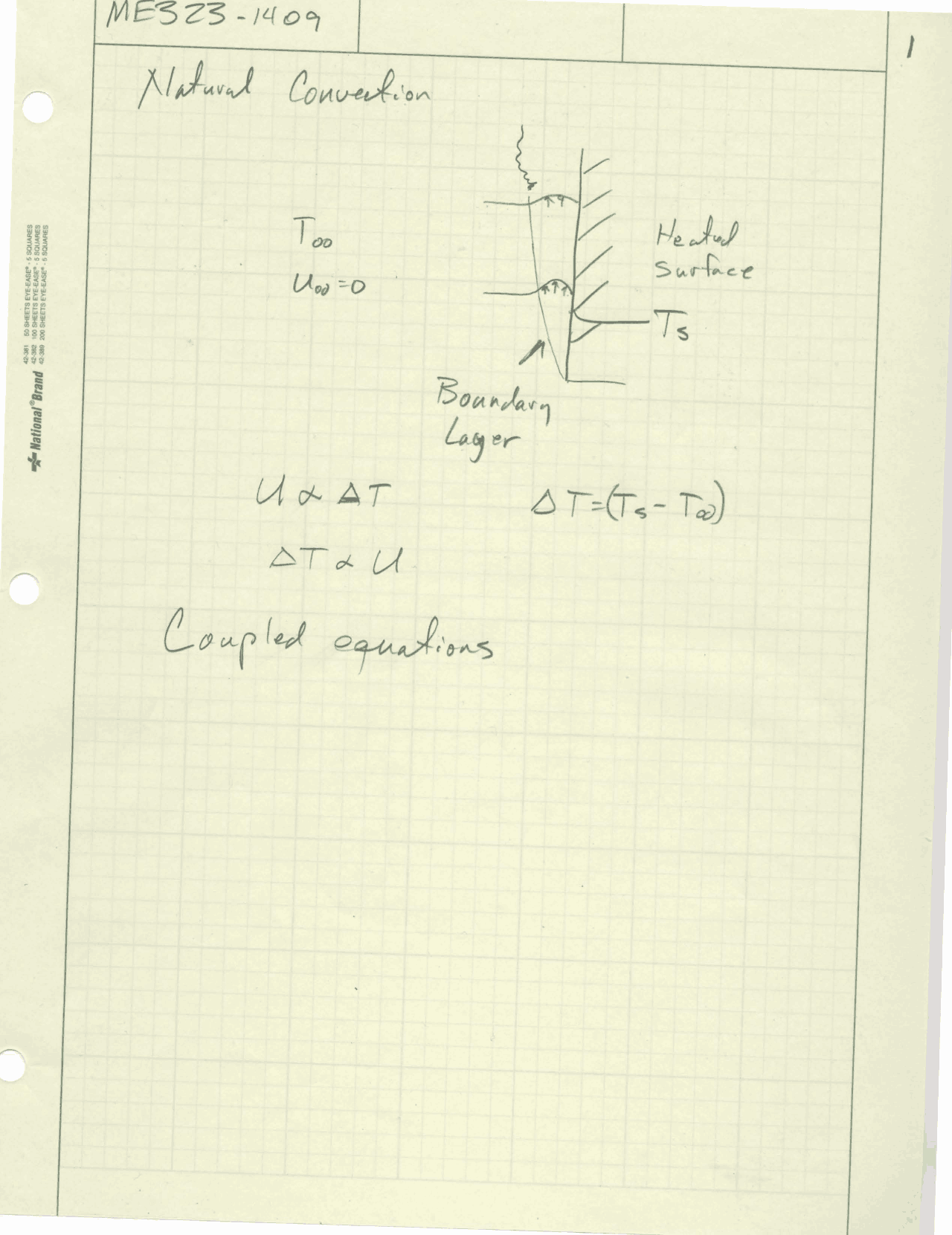 Lecture Handout On Natural Convection Me 323 Docsity