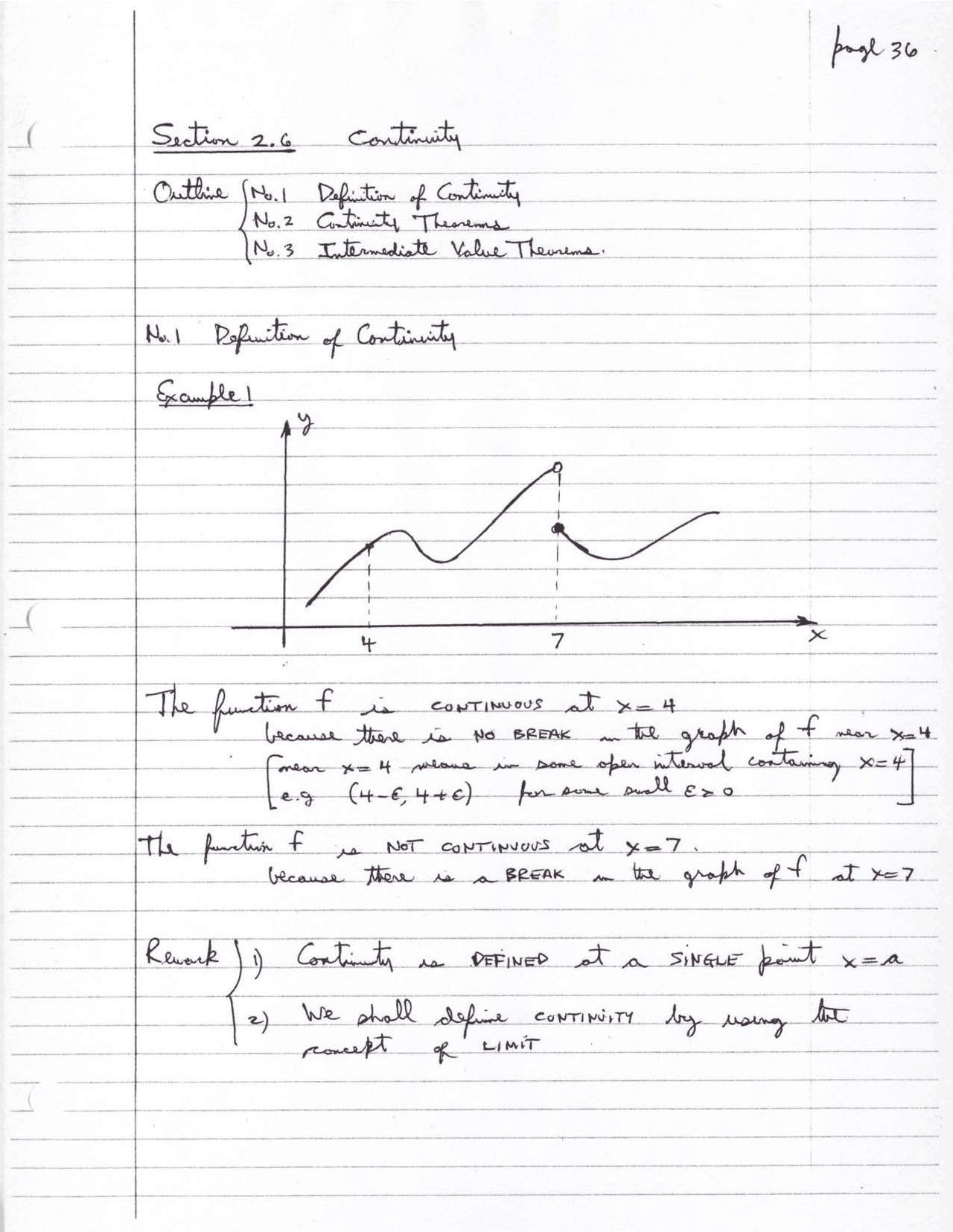 Notes On Continuity Calculus I Math 1634 Docsity