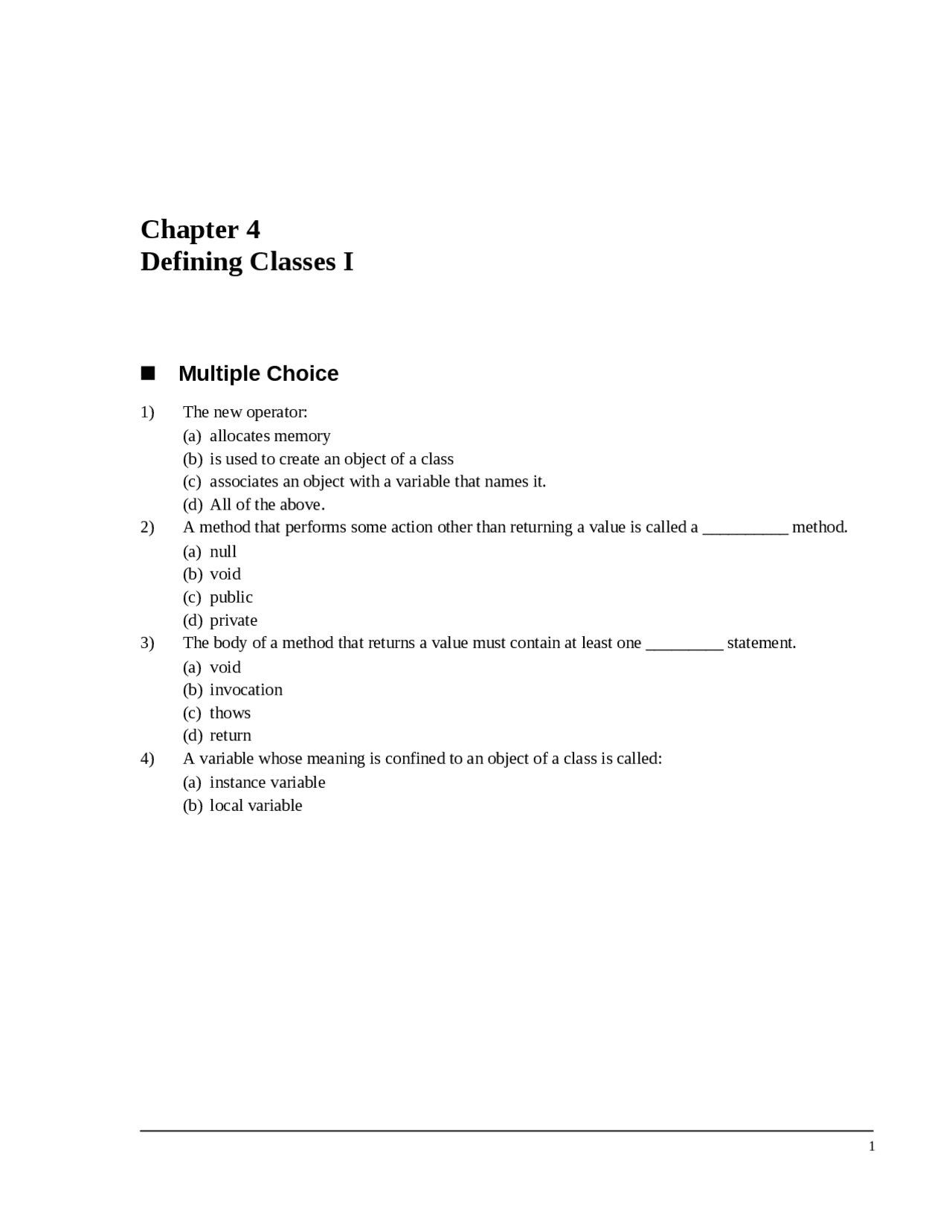 15 Questions In Introduction To Computer Programming Csc 3405 Docsity 9947