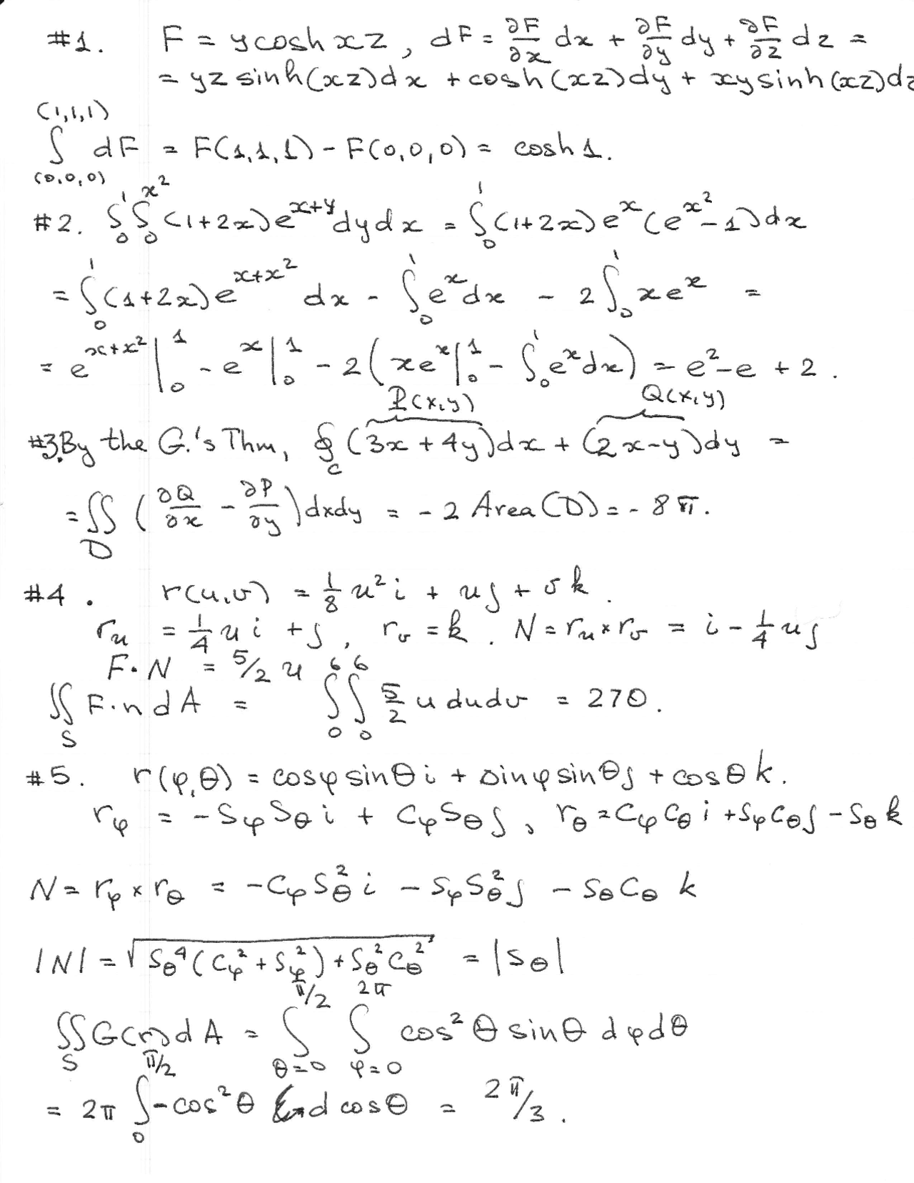 Midterm Exam 1 With Solution Complex And Vector Analysis For Engineers Math 291 Docsity