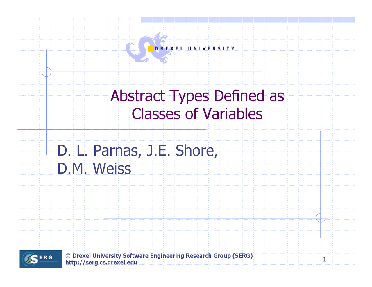 Abstract Types Defined As Classes Of Variables Cs 575 Docsity 