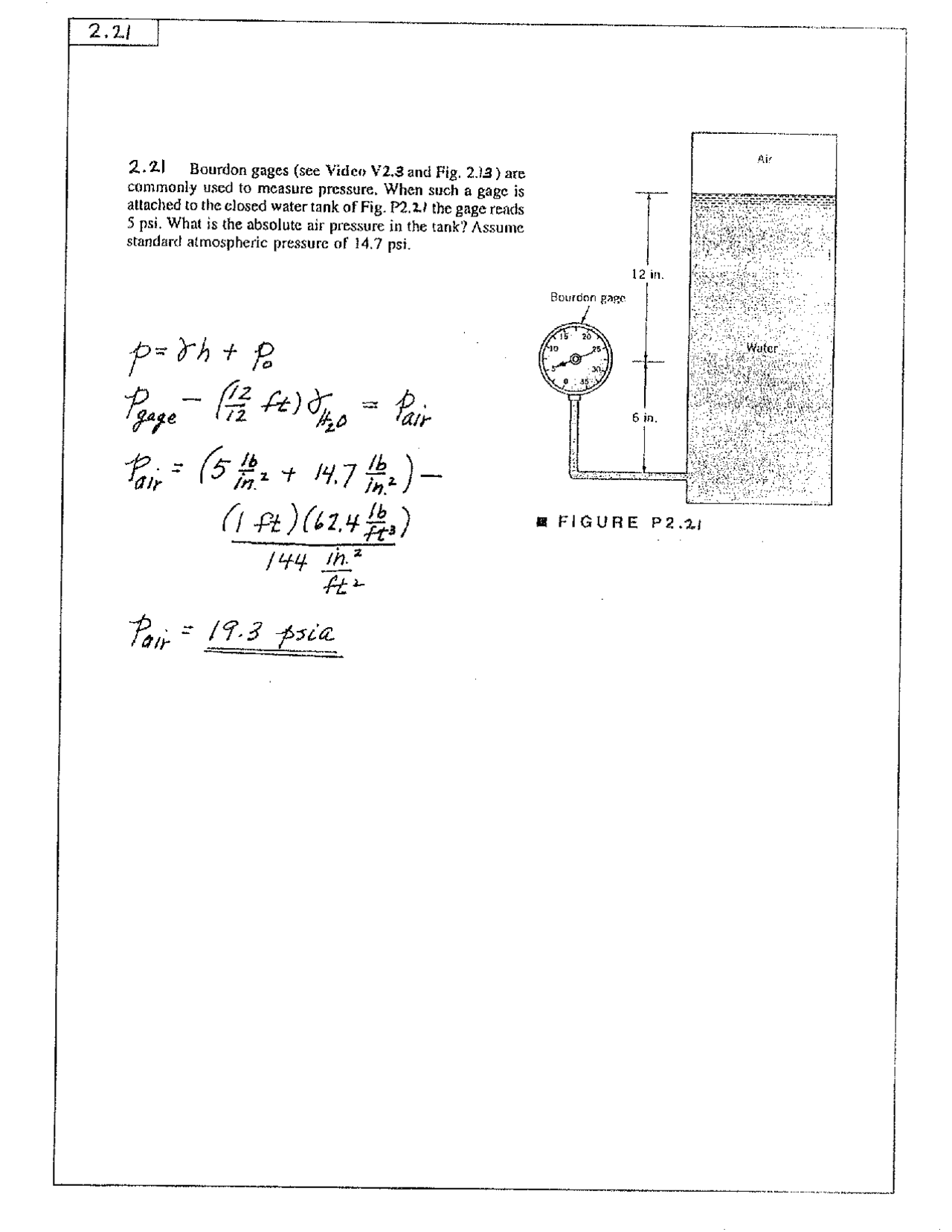 7 Solved Problems On Standard Atmospheric Pressure Homework Mem 220