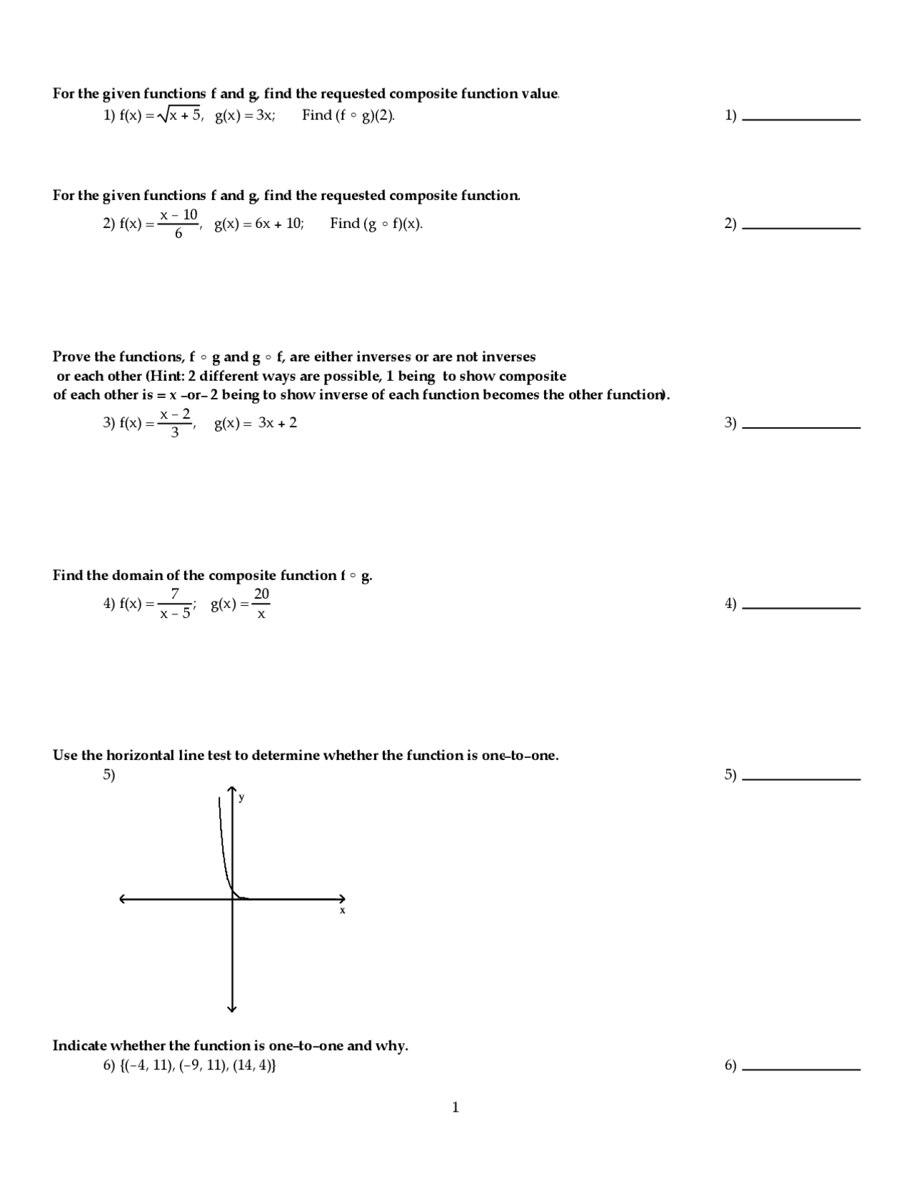 Test 4 Questions With Answers College Algebra Math 1111 Docsity