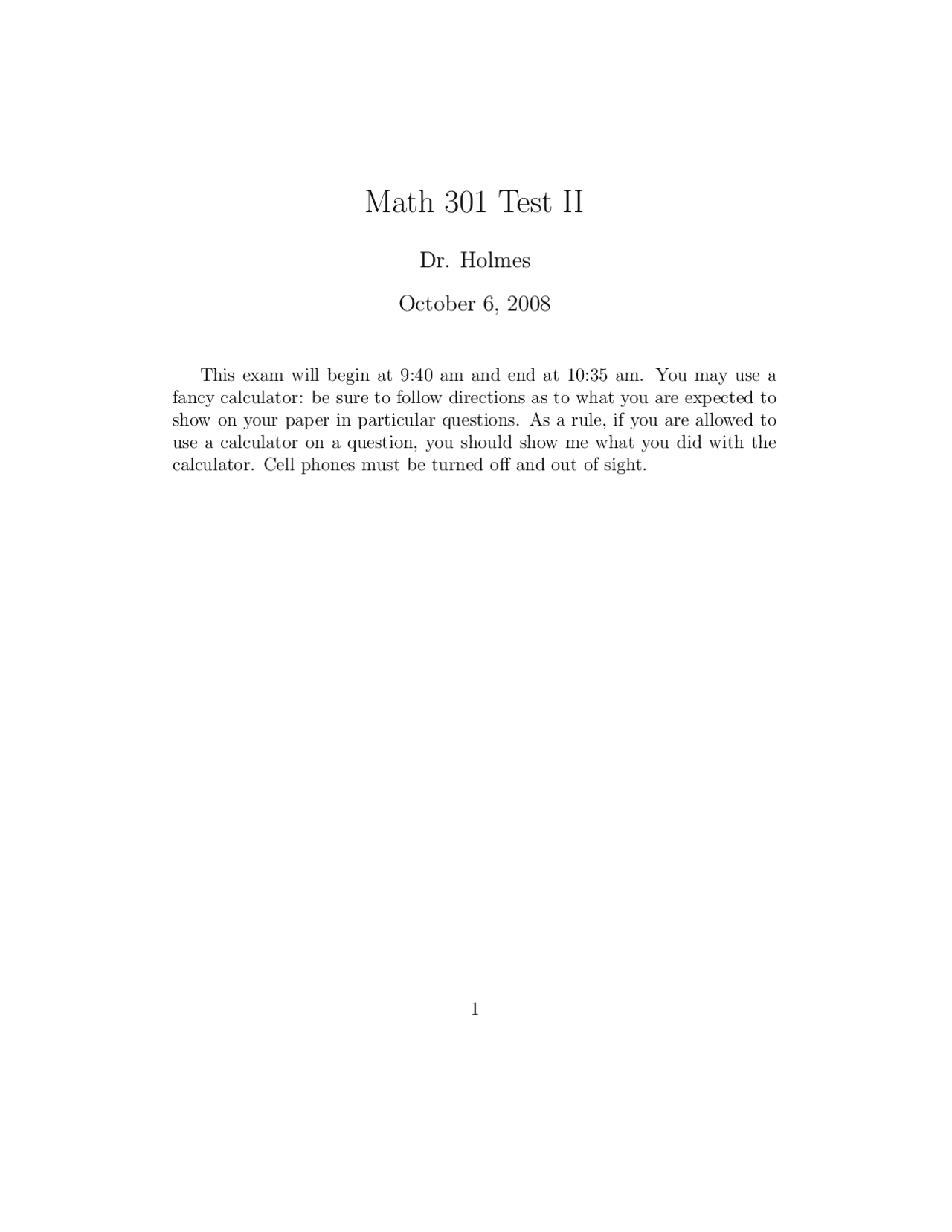 7 Questions For Exam 2 Introduction To Linear Algebra Math 301