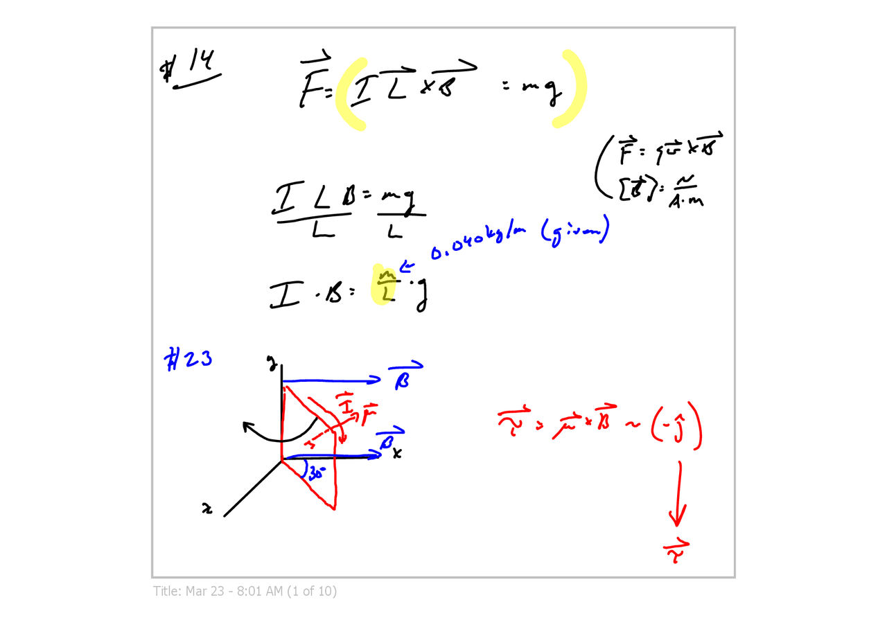 Class Notes On Calculus Based Physics Ii Phys 2110 Docsity