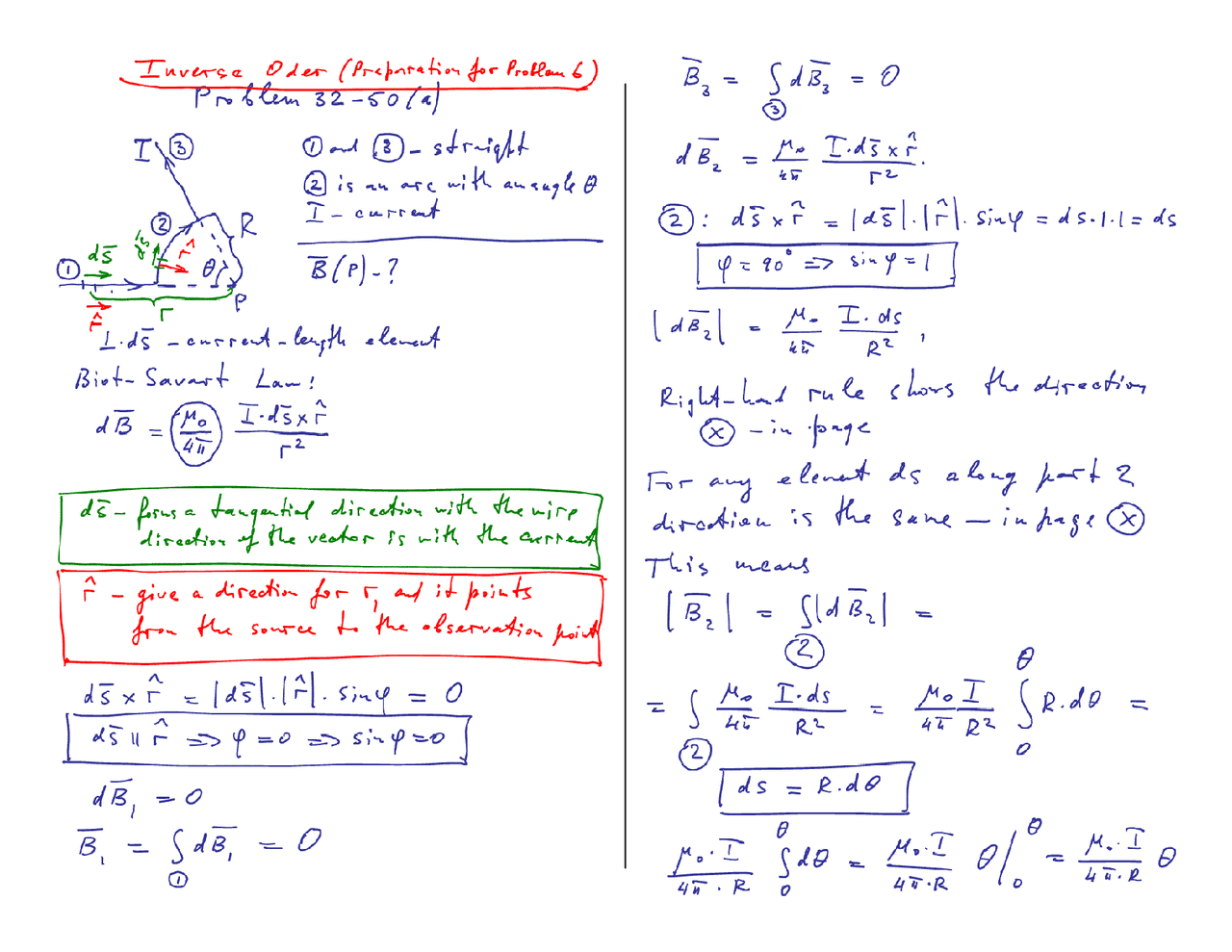 Inverse Order Practice Problems - Physics for Science and Engineering II | PHYS 2102 - Docsity