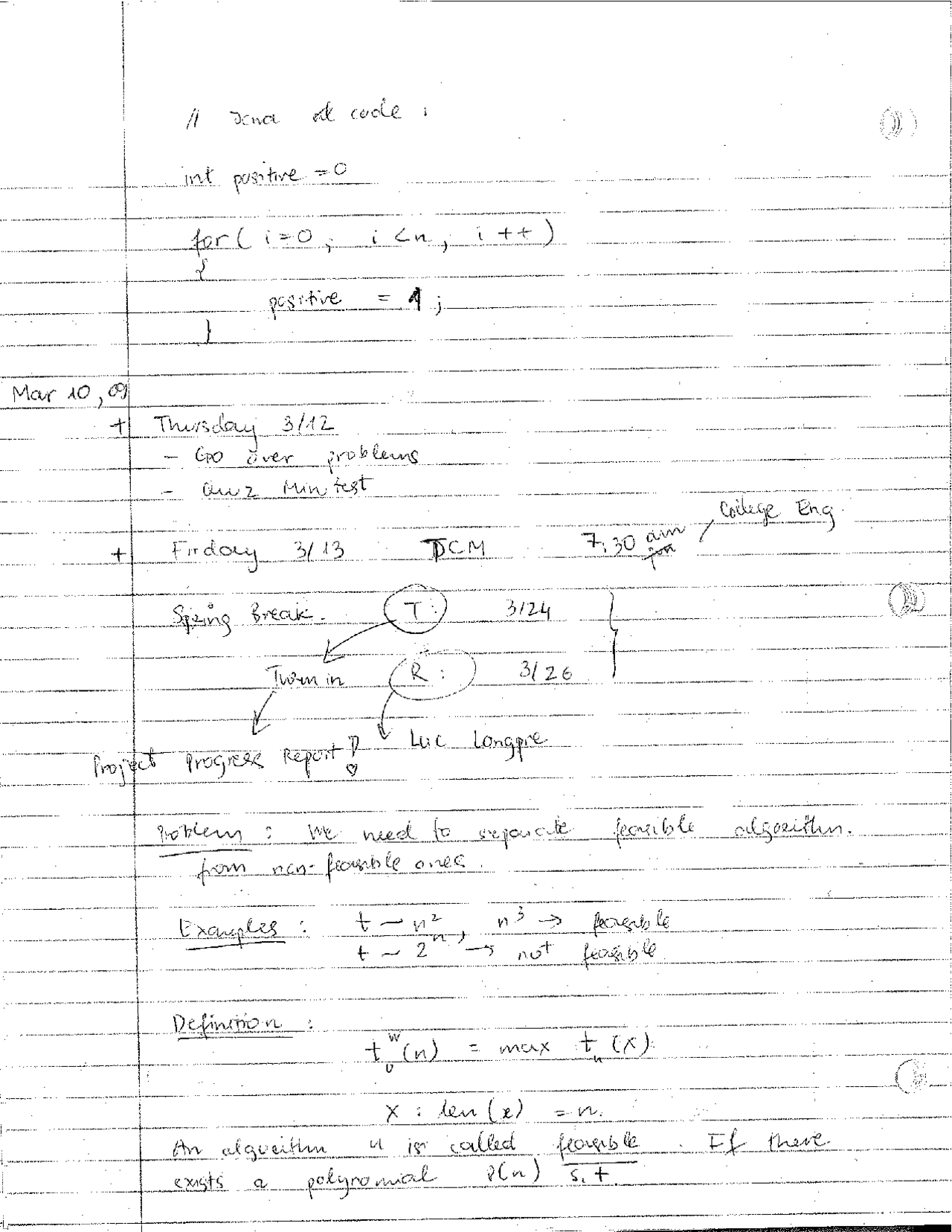 Handwritten Notes On Theory Of Computation Cs 5315 Docsity